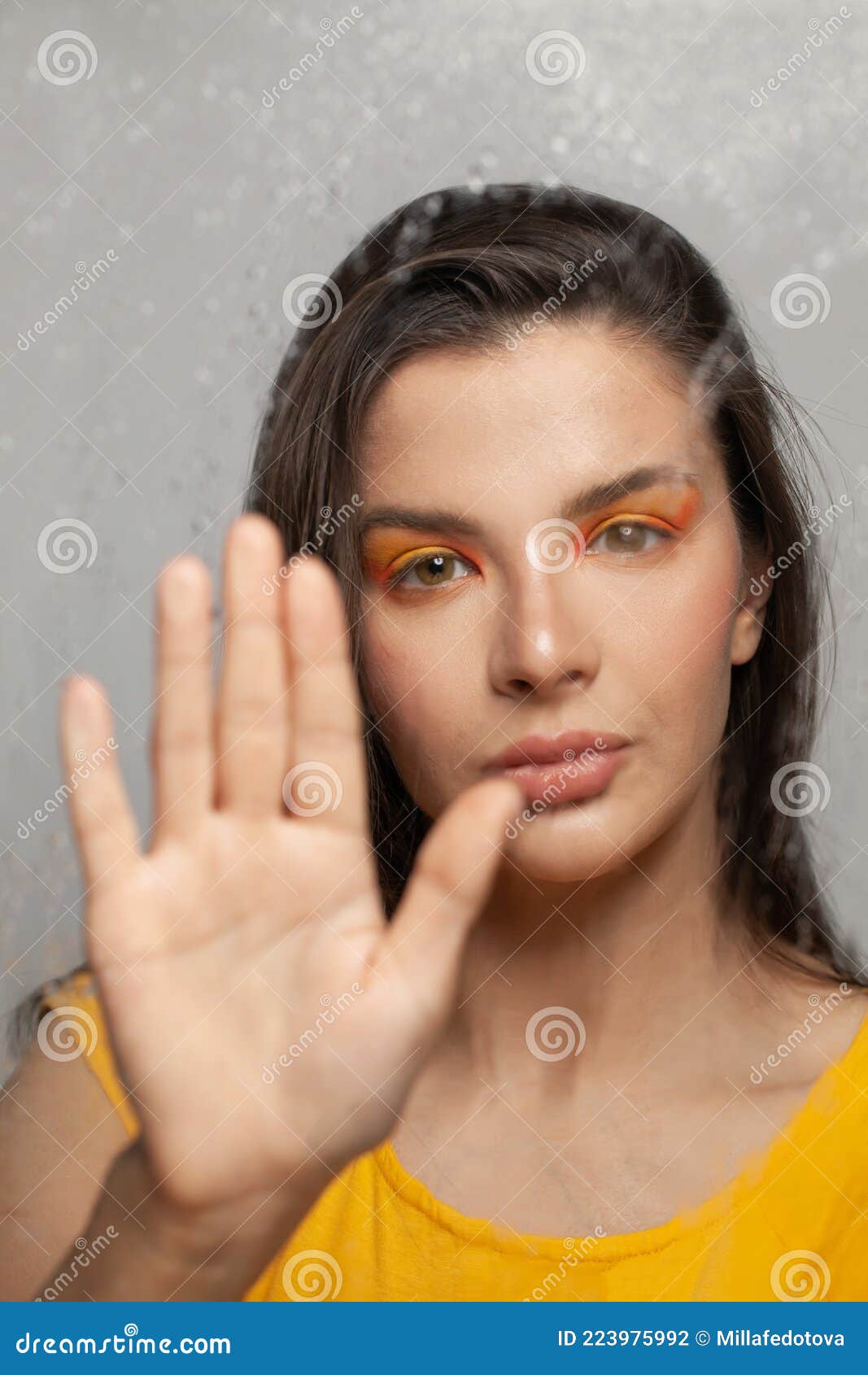 Woman Says Goodbye through Rainy Windows Stock Photo - Image of hair ... Woman Says Goodbye through Rainy Windows Stock Photo - Image of hair ...