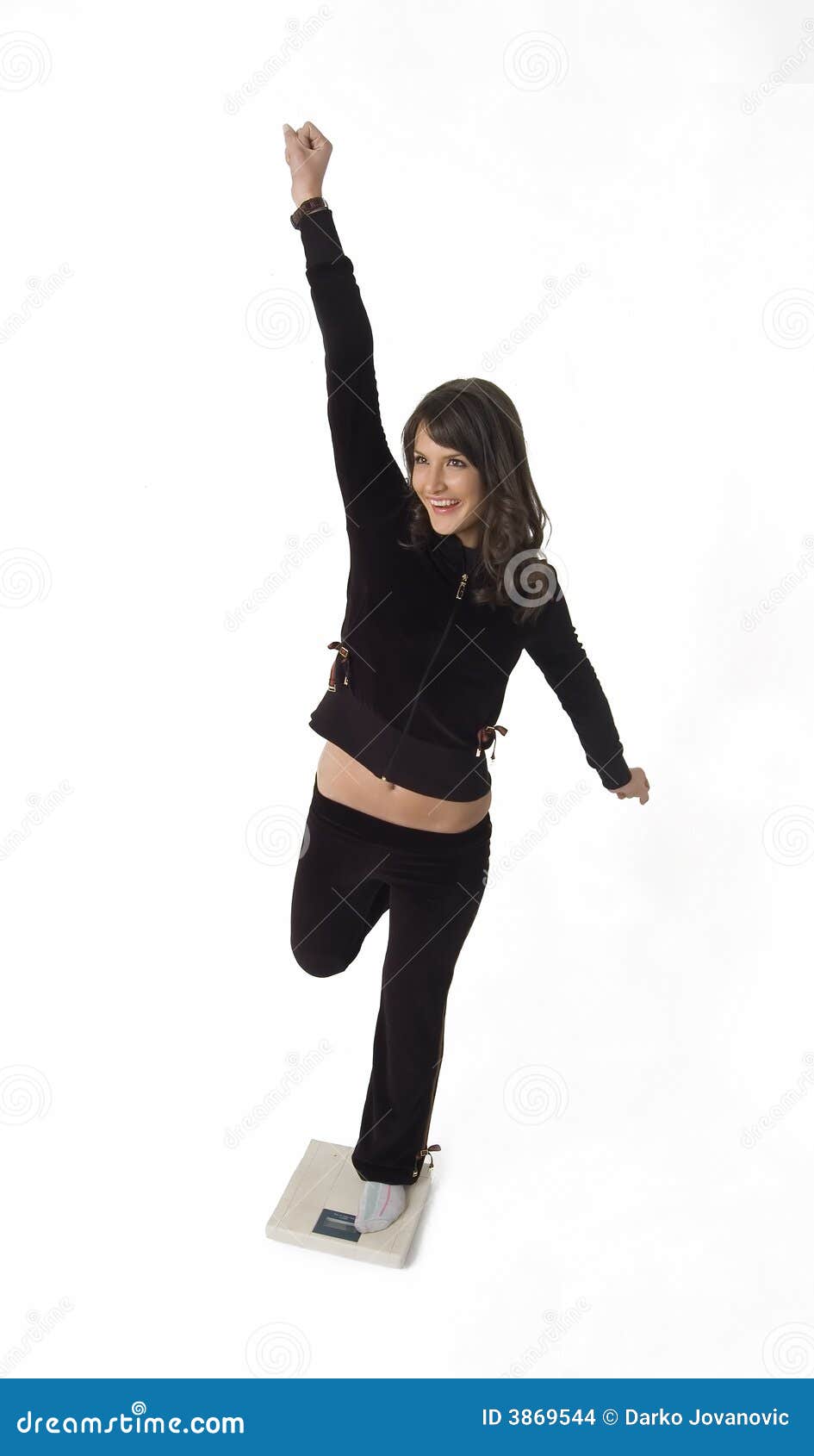 Woman and scale stock photo. Image of count, measurement - 3869544