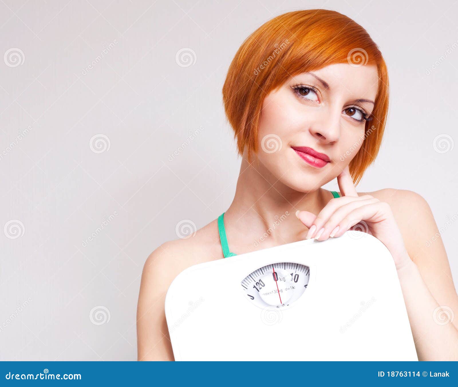 Woman with scales stock photo. Image of loose, female - 18763114