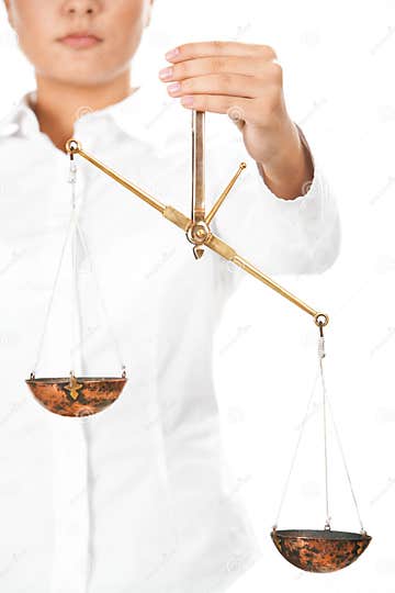 Woman with scales stock image. Image of liberty, court - 20285575