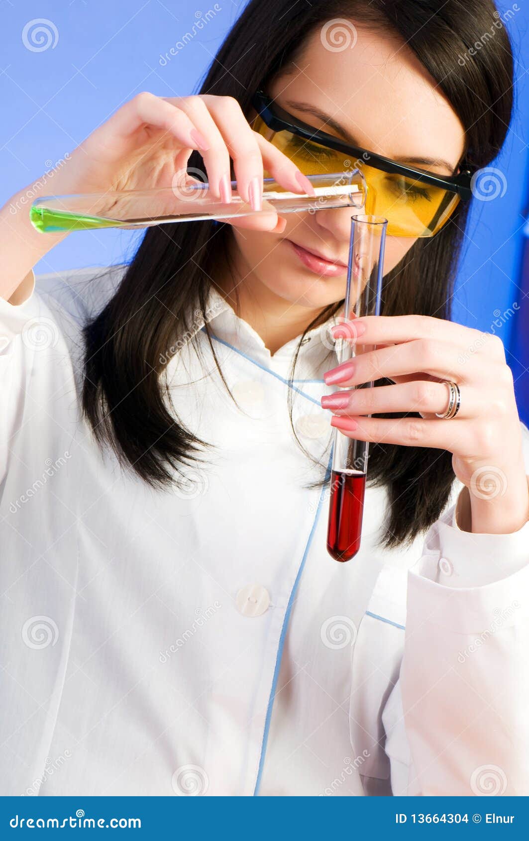 Woman scientist n stock photo. Image of flask, caucasian - 13664304