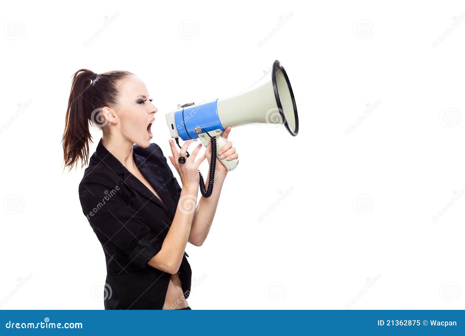 Woman Scream stock image. Image of facial, expression - 21362875