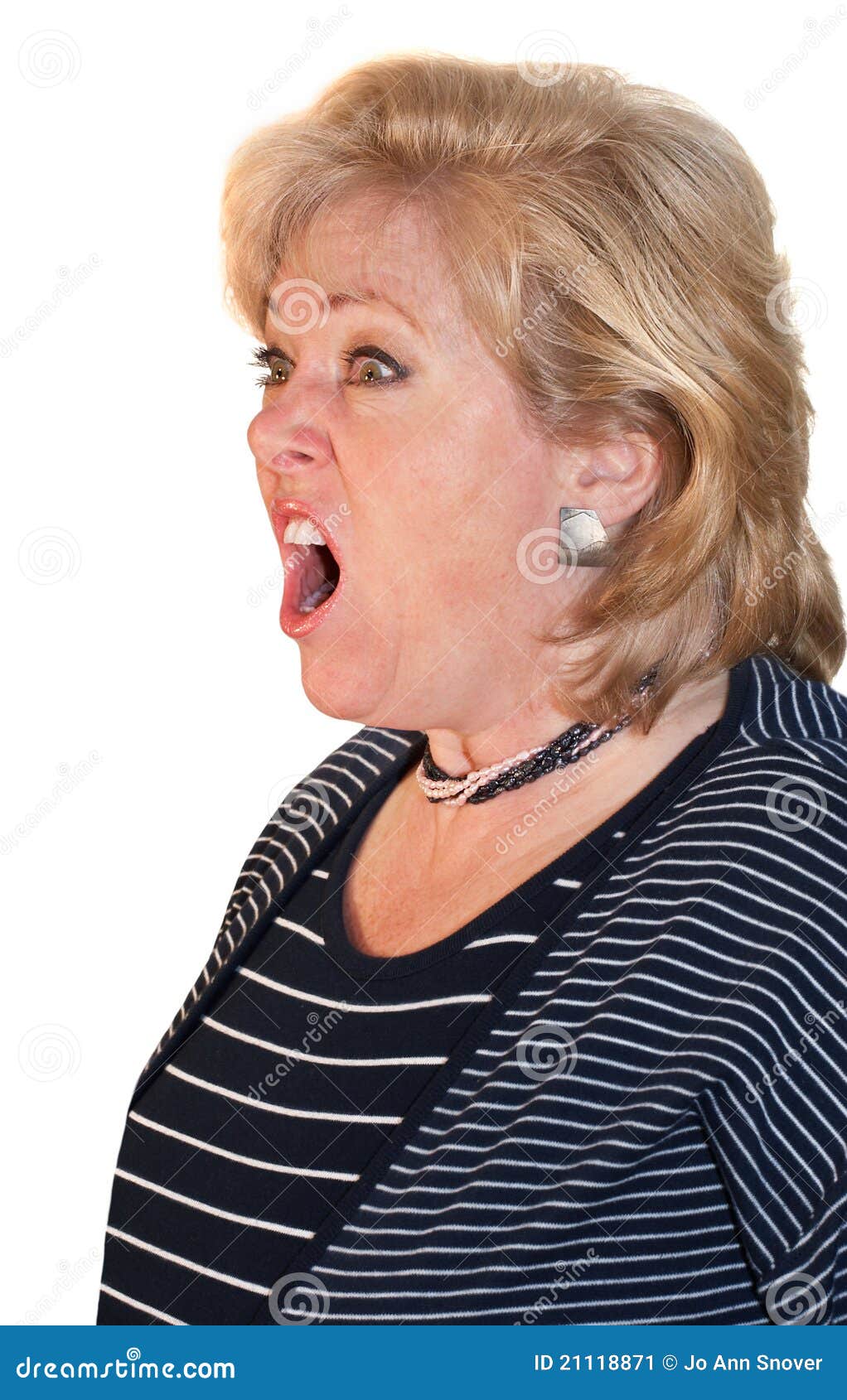 Woman screaming loudly stock image. Image of angry, lady - 21118871