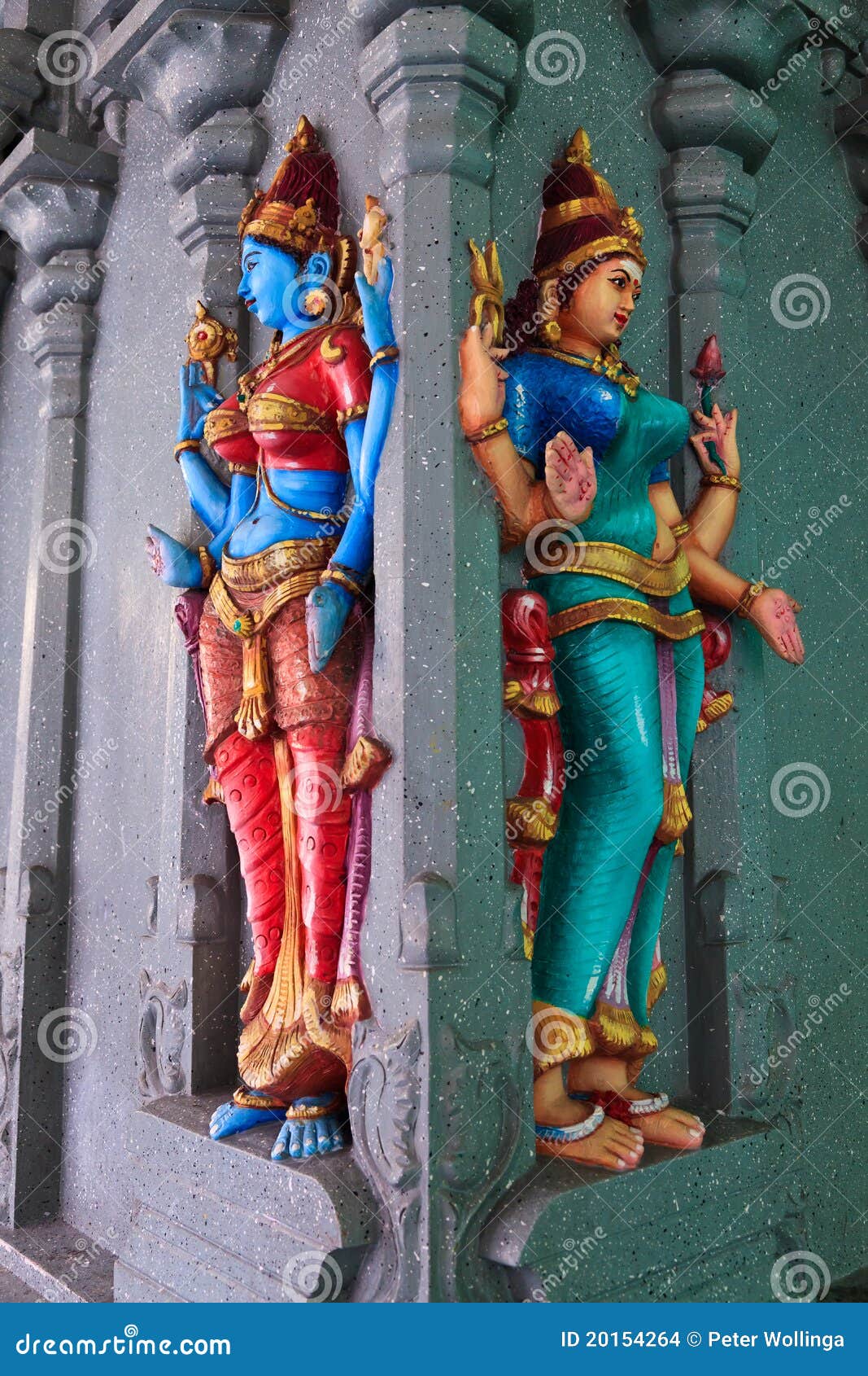 Woman Sculpture in Dhoby Ghaut Temple Stock Photo - Image of woman ...