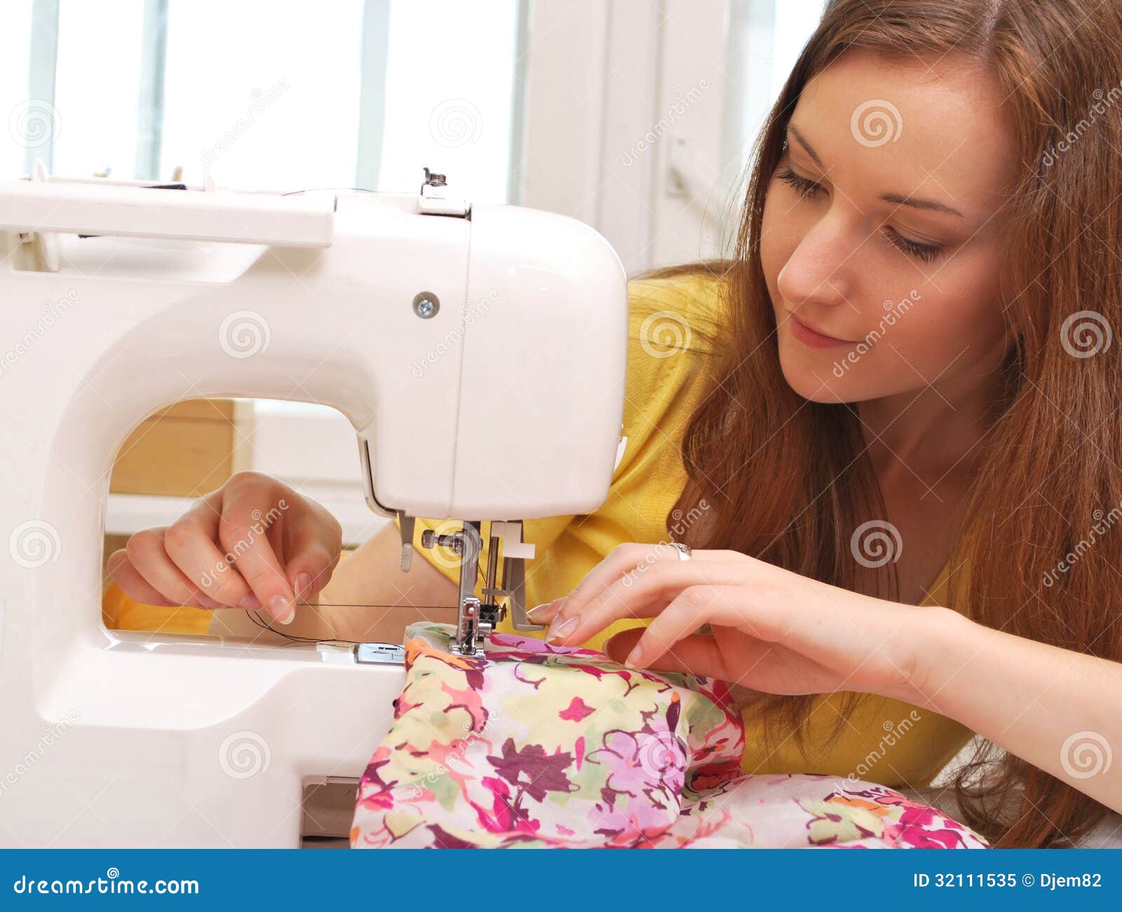 Woman seamstress work stock image. Image of background - 32111535