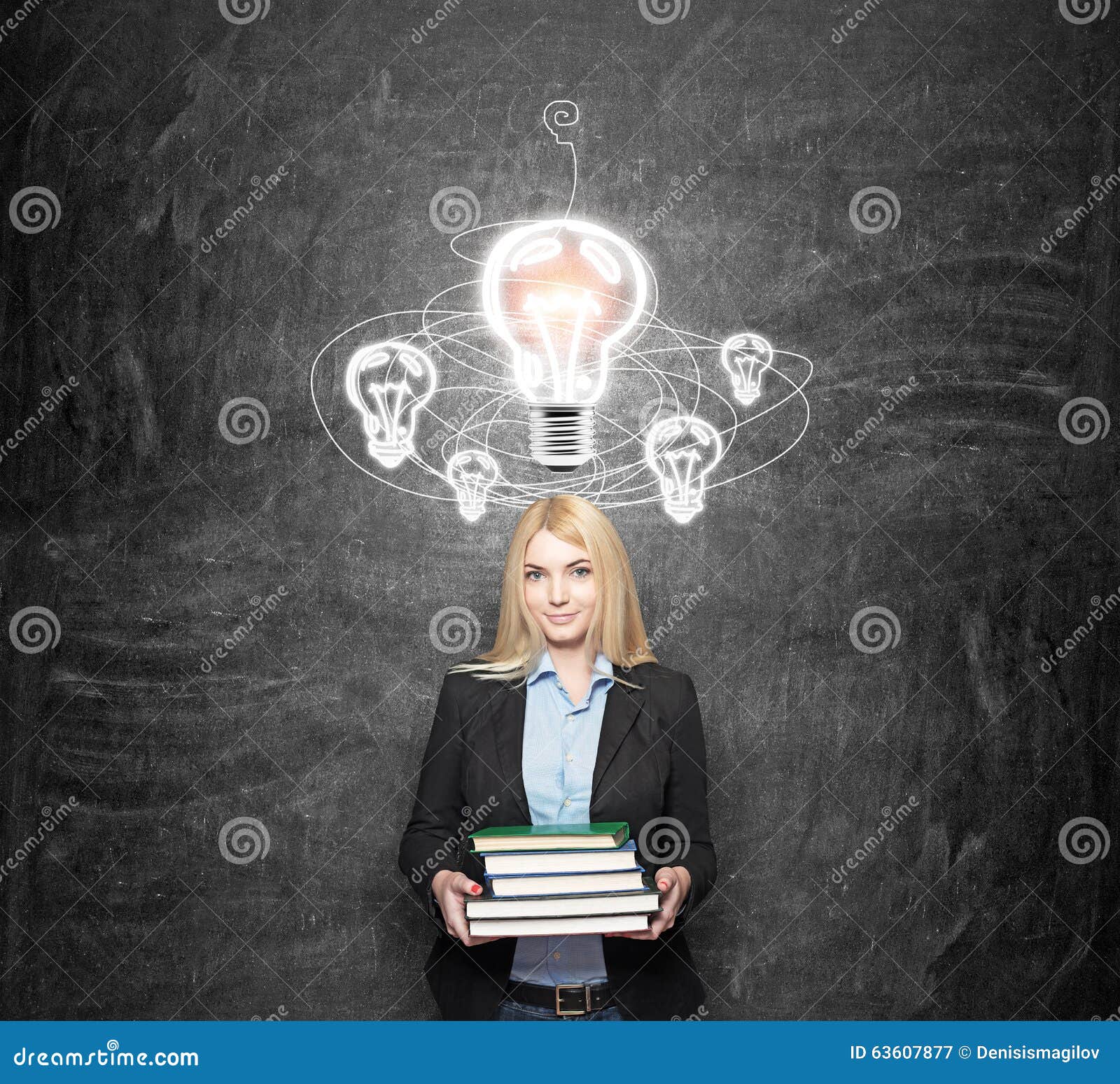 Woman in Search of Solution Stock Image - Image of growth, intelligent ...