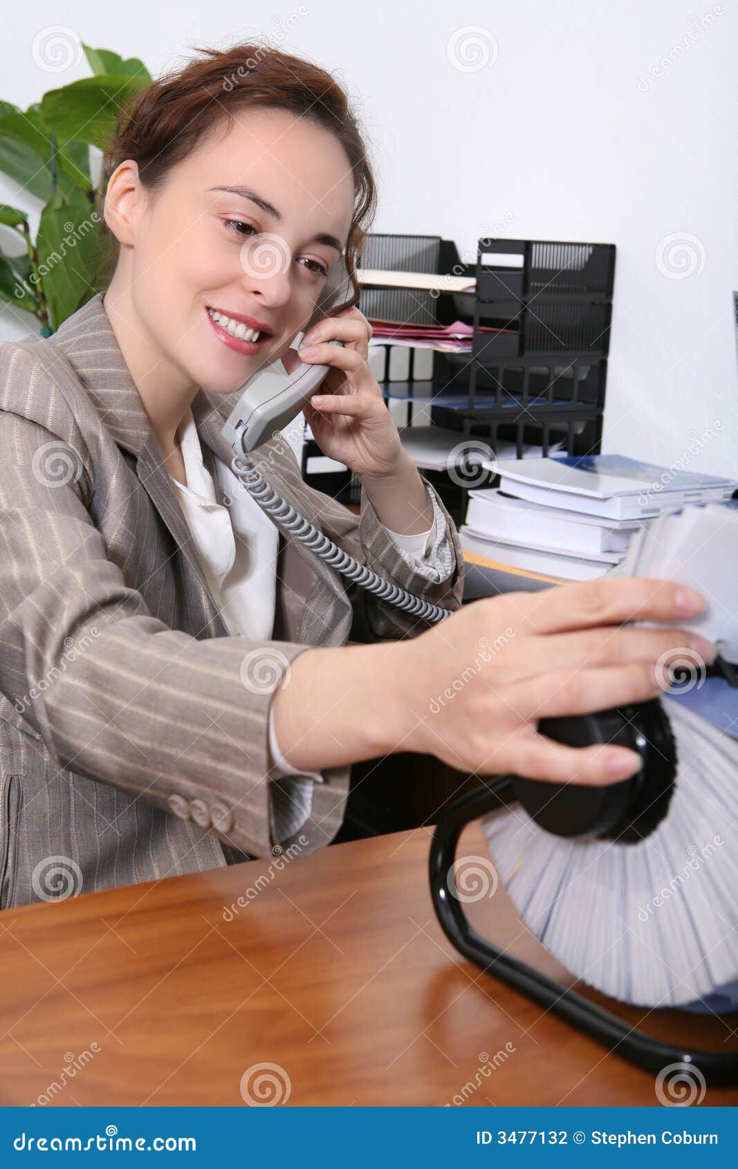 Woman Secretary stock photo. Image of caucasian, business - 3477132