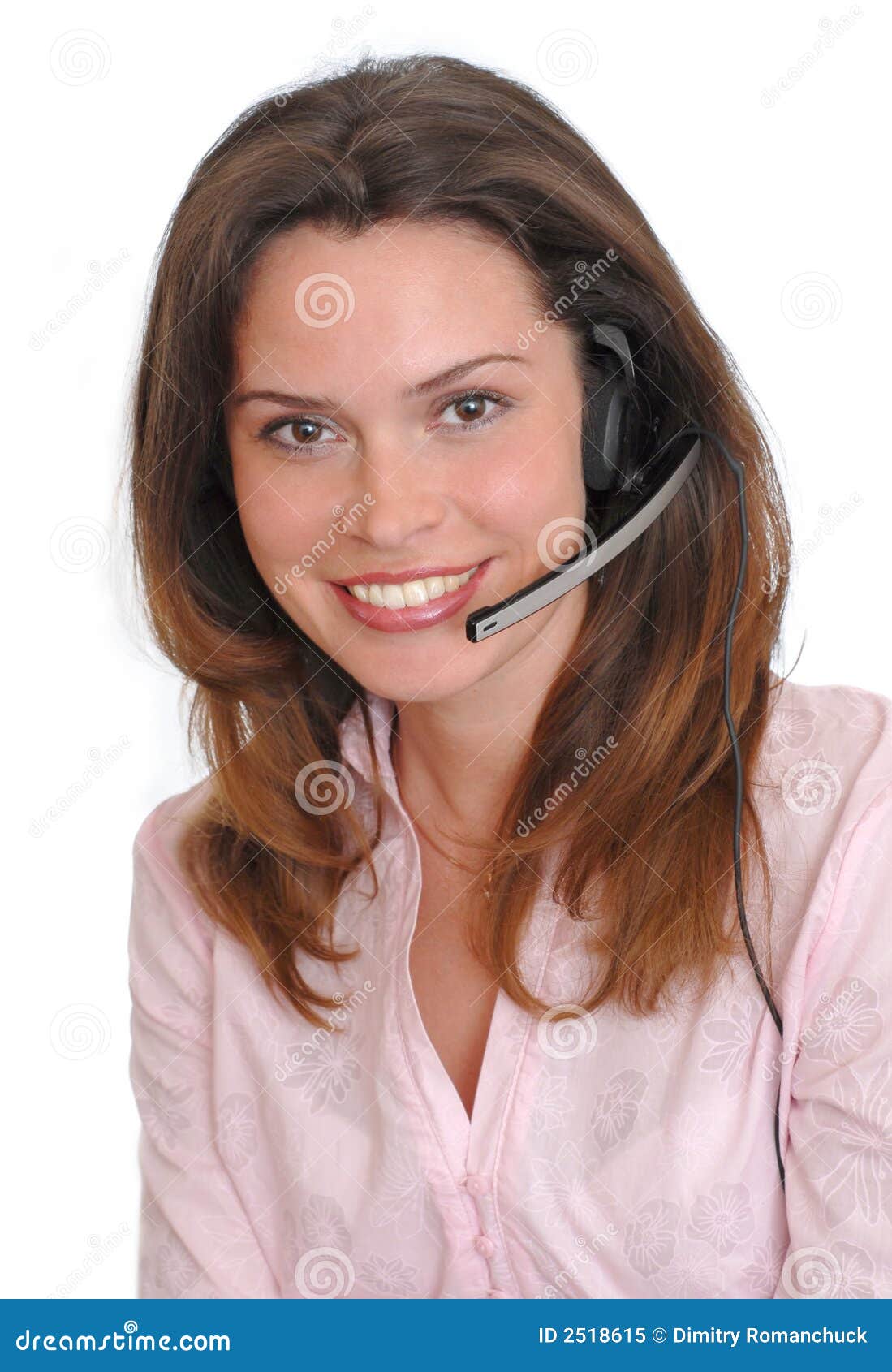 Woman secretary operator stock image. Image of face, caucasian - 2518615
