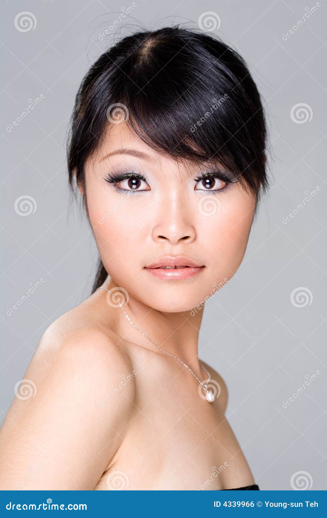Woman serious look stock photo. Image of oriental, looking - 4339966
