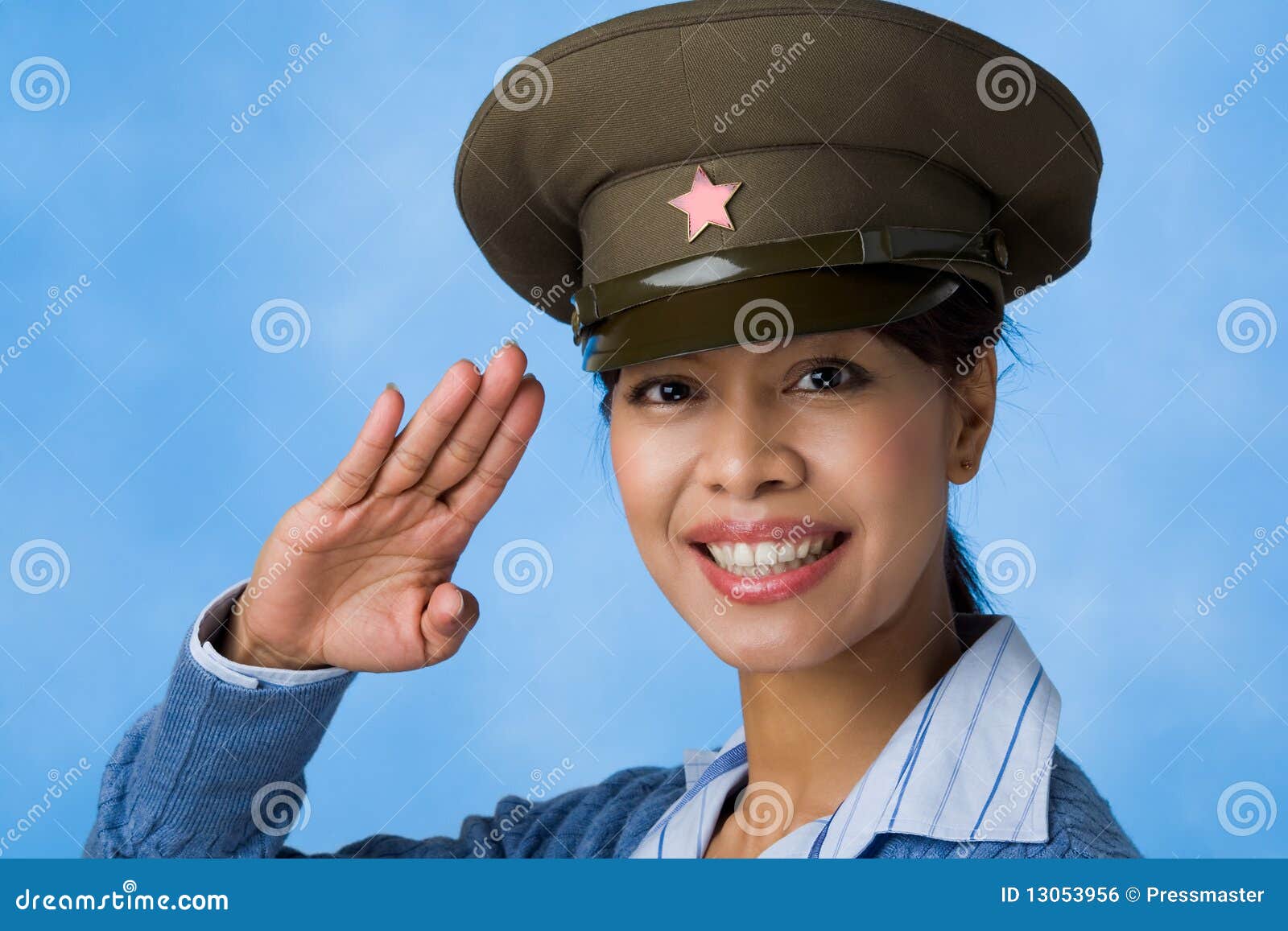 Woman in service cap stock photo. Image of face, lifestyle - 13053956