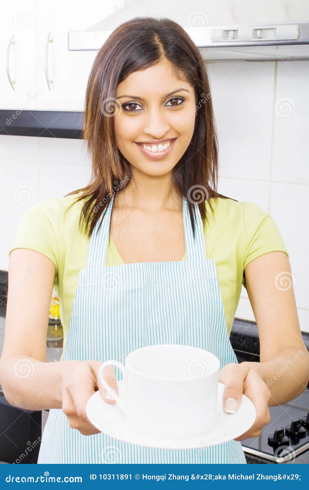 Woman serving tea stock image. Image of chef, enjoying - 10311891