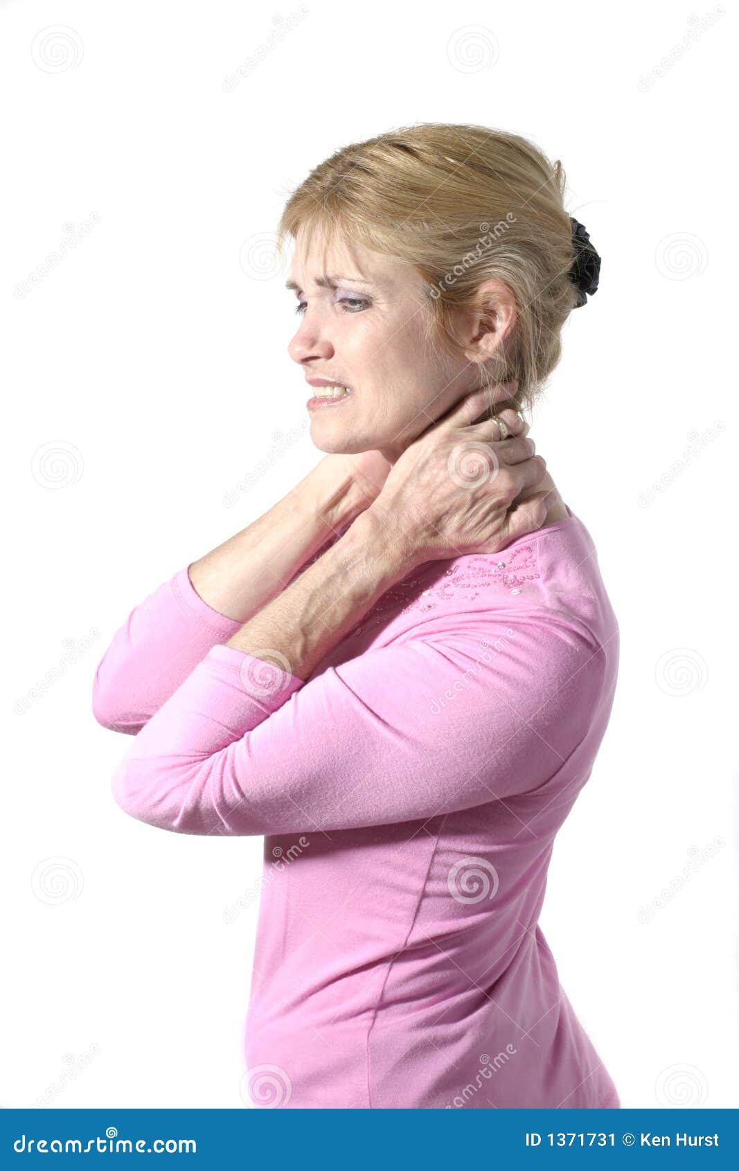 Woman with Severe Neck Pain 8 Stock Image - Image of beauty, feminine ...