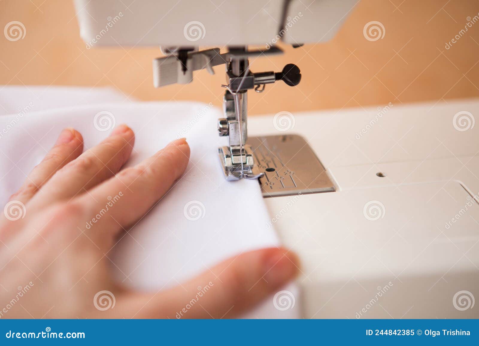 Cartoon Woman Sewing Machine Stock Photos - Free & Royalty-Free Stock ...