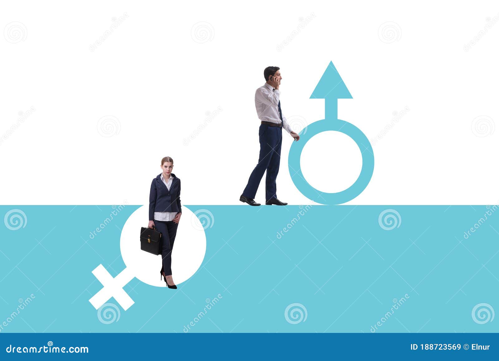 Woman Sex Discrimination Concept At Workplace Stock Image Image Of