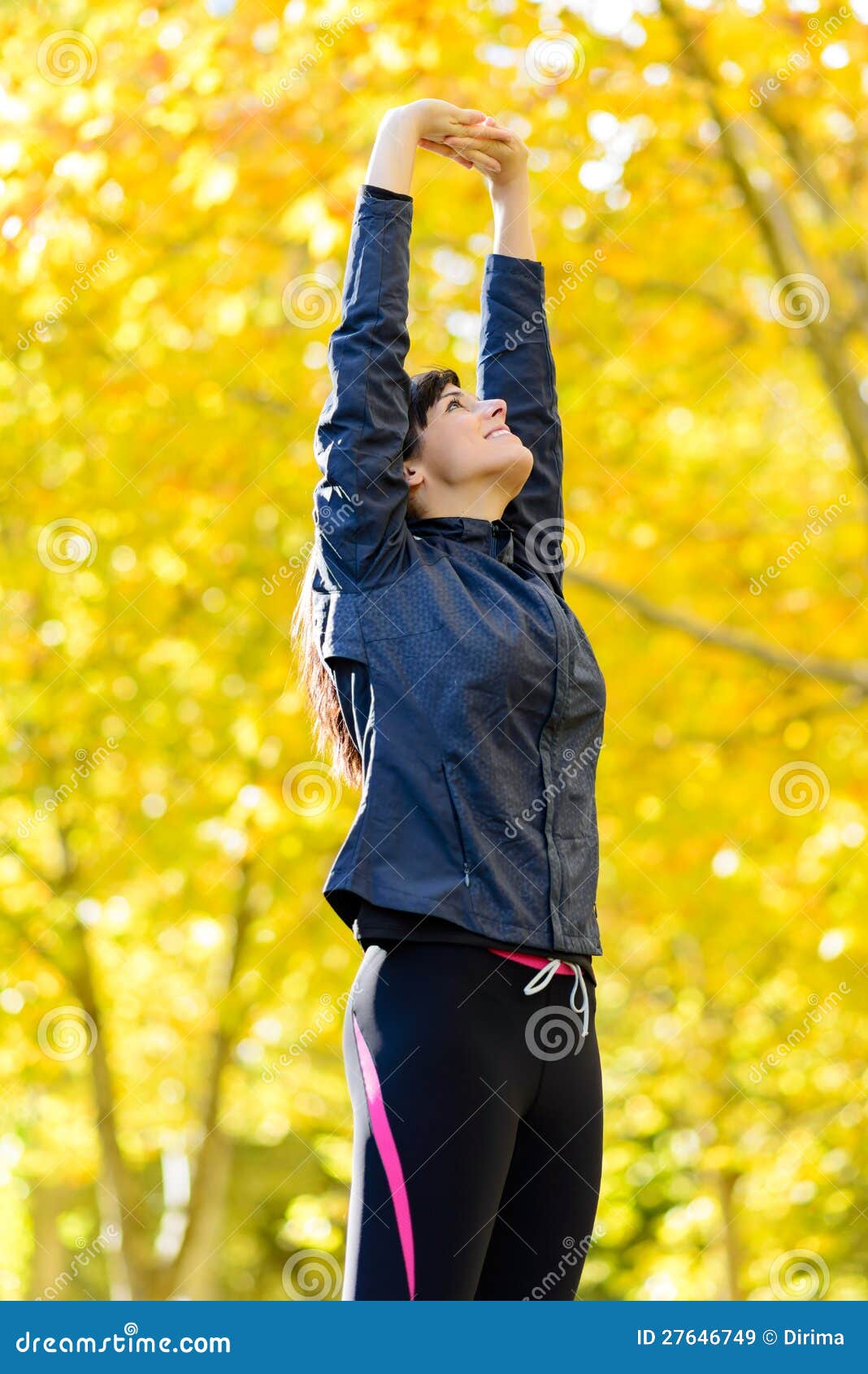 Woman in Shape Exercising Outside Stock Image - Image of outdoor ...
