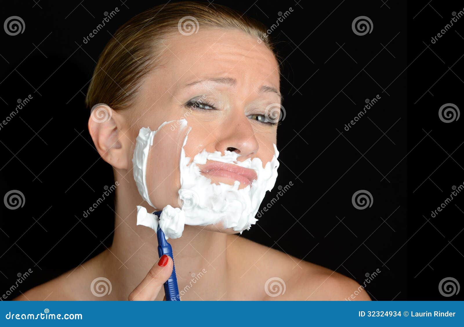 Woman Shaving stock photo. Image of hair, bright, care - 32324934