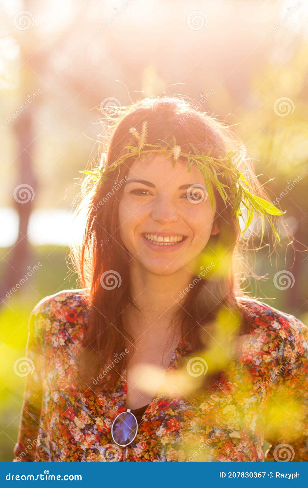 Woman shinning in sunlight stock image. Image of cheerful - 207830367