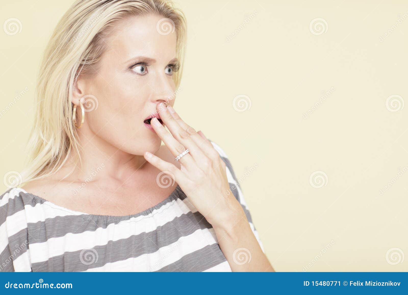 Woman in shock stock image. Image of fashionable, caucasian - 15480771