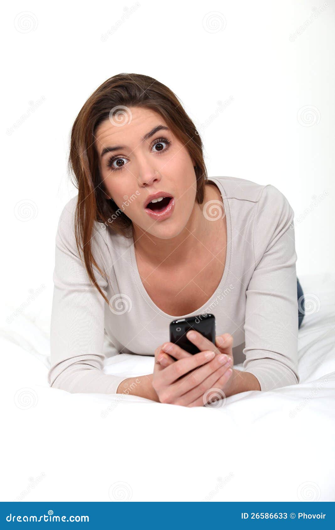 Woman in shock stock image. Image of expression, facial - 26586633