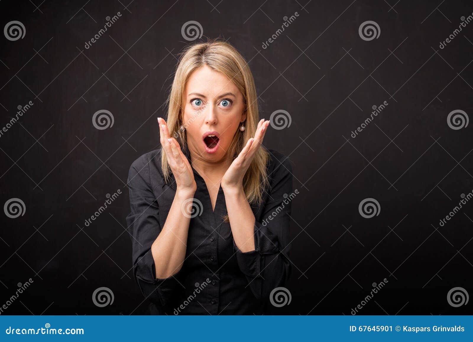 Woman in shock stock image. Image of amazement, person - 67645901