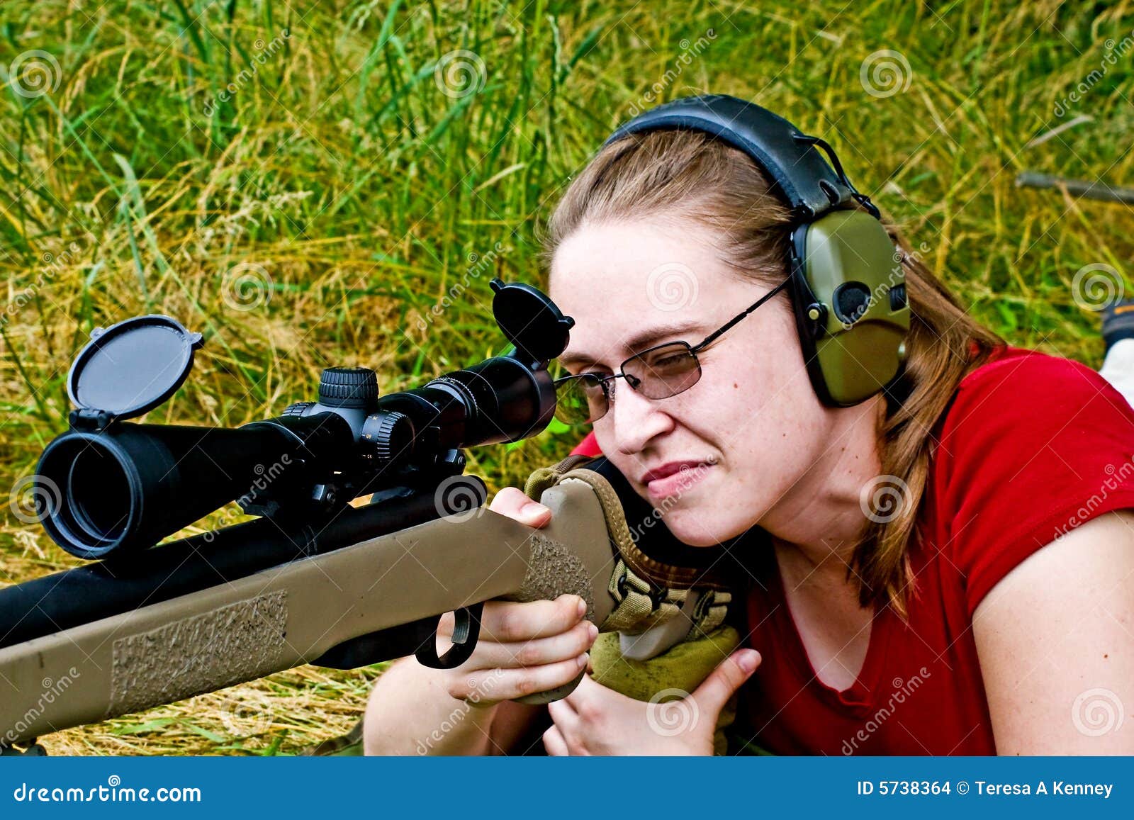 Woman Shooting stock photo. Image of sport, young, shoot - 5738364