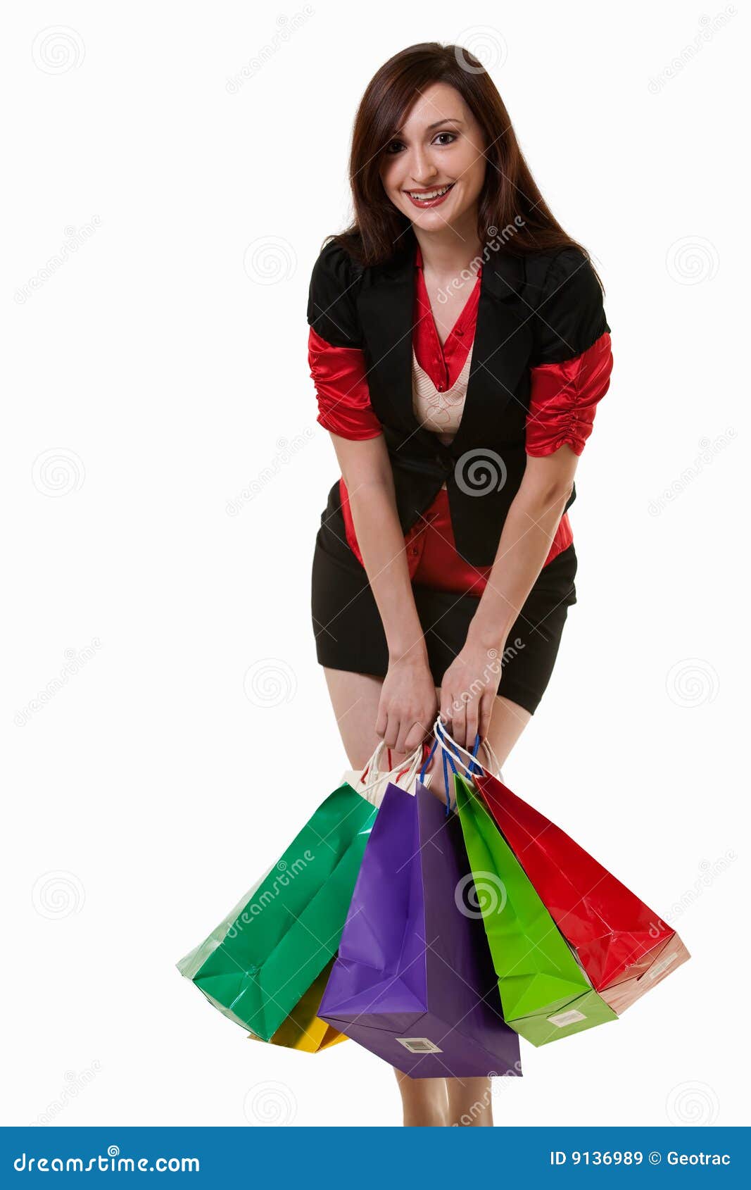 Woman shopper stock image. Image of emotional, lady, professional - 9136989