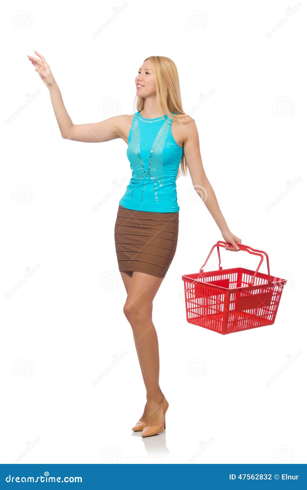 Woman in Shopping Concept Isolated Stock Photo - Image of concept ...