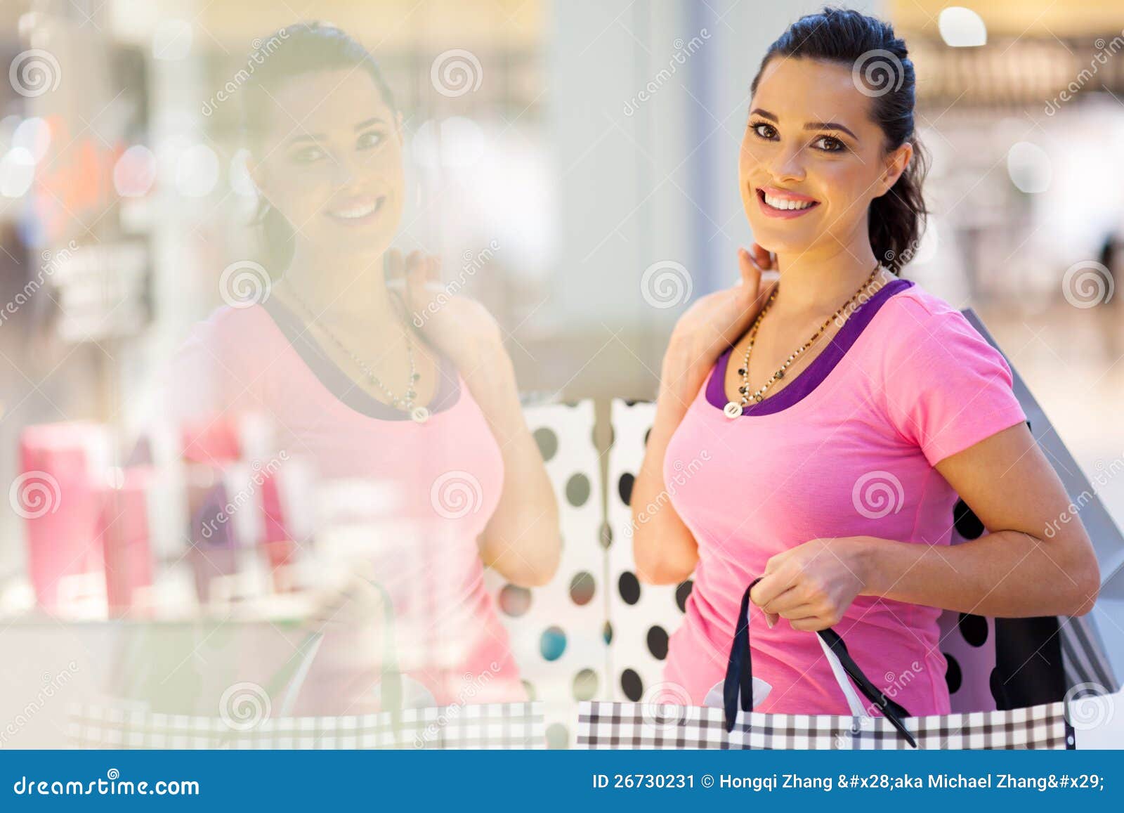 Woman shopping spree stock image. Image of customer, caucasian - 26730231