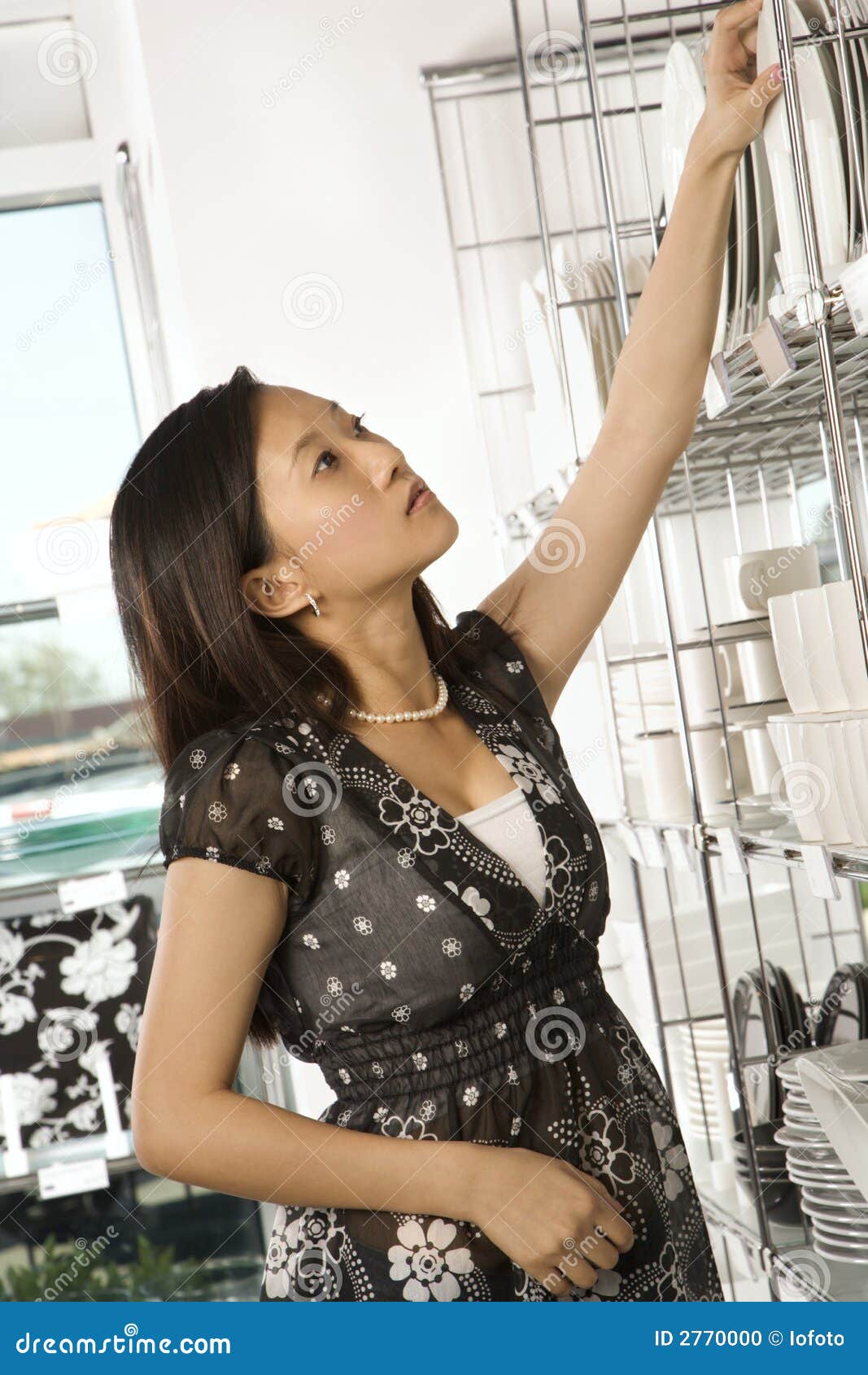 Woman shopping in store. stock photo. Image of selection - 2770000