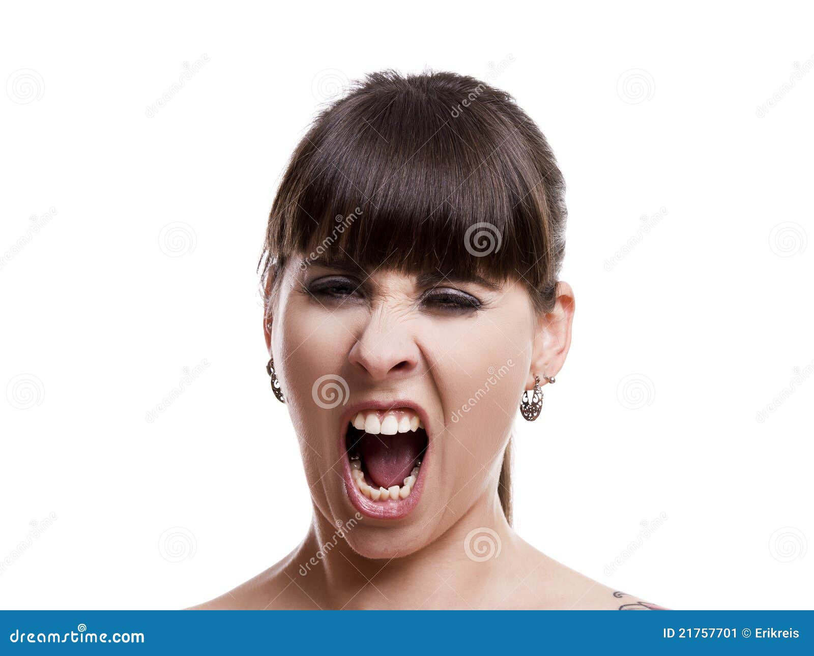Woman Shouting Stock Image - Image: 21757701
