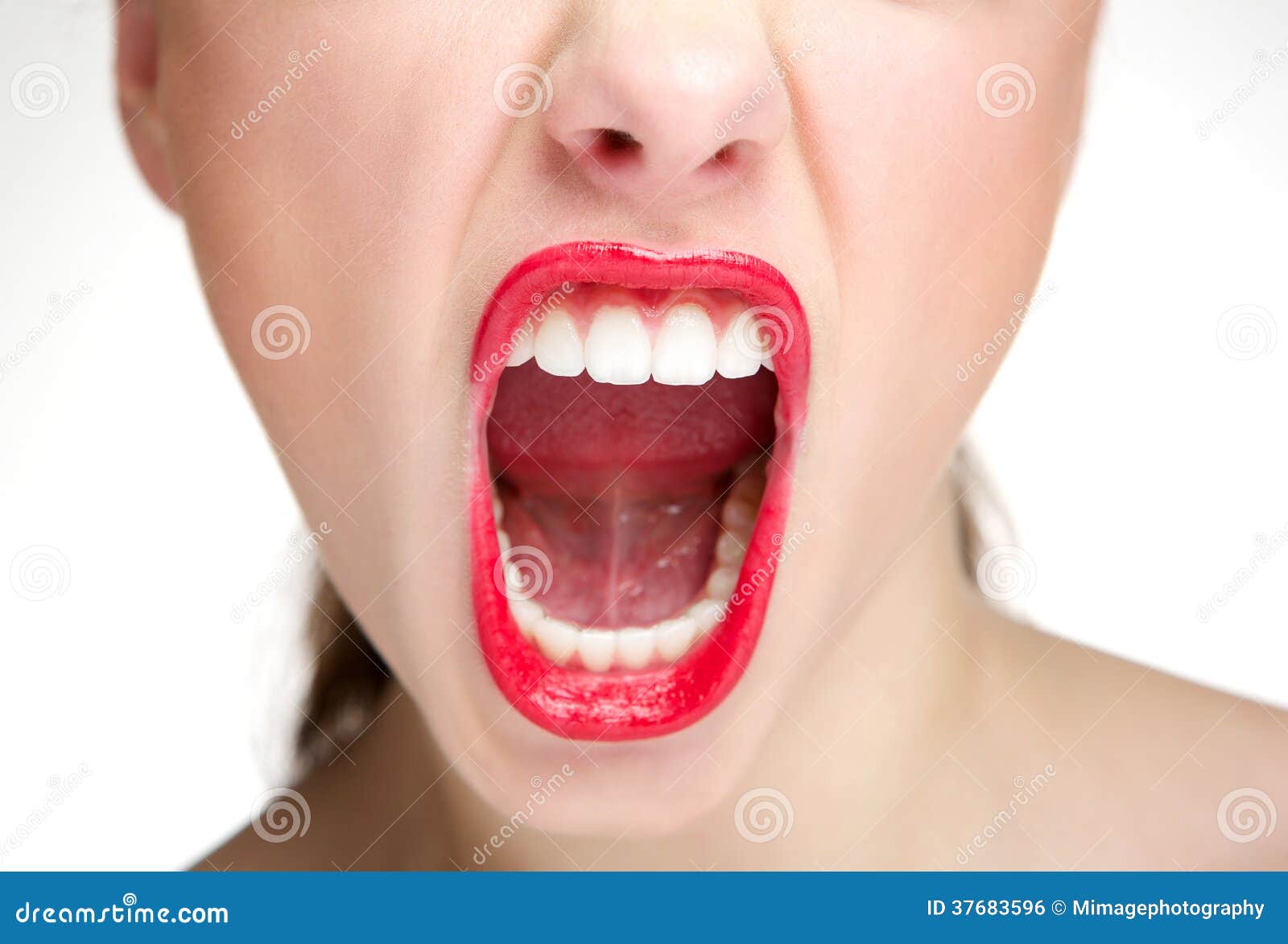 Woman shouting stock photo. Image of glossy, glamor, caucasian - 37683596