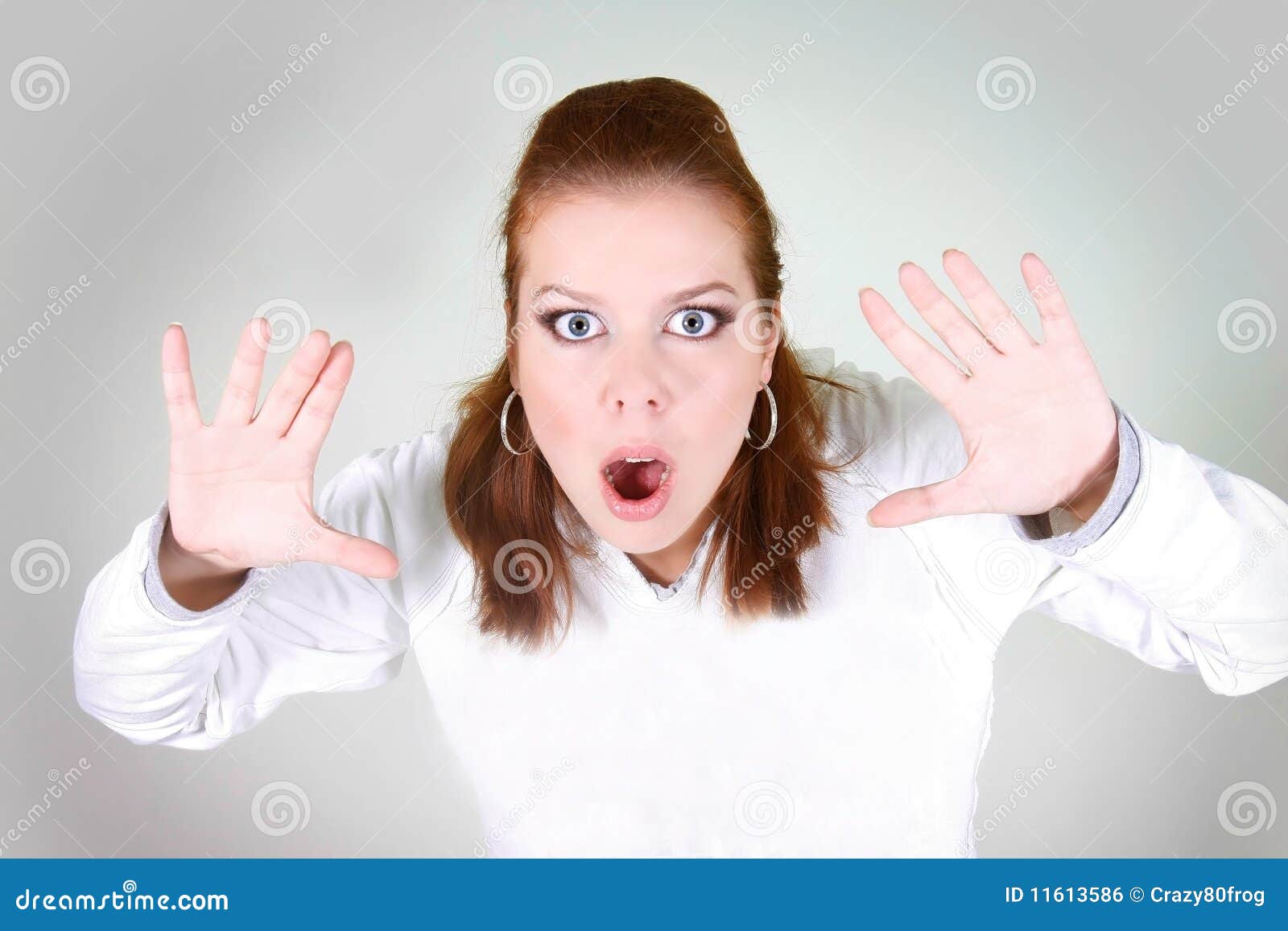 Woman shouting out stock photo. Image of isolated, astonished - 11613586
