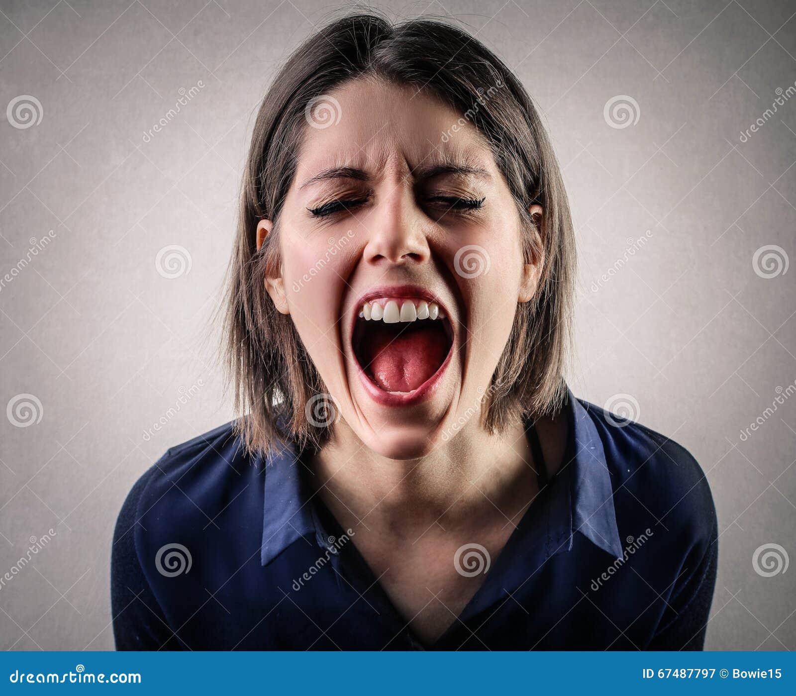 Woman shouting stock image. Image of anxiety, beautiful - 67487797