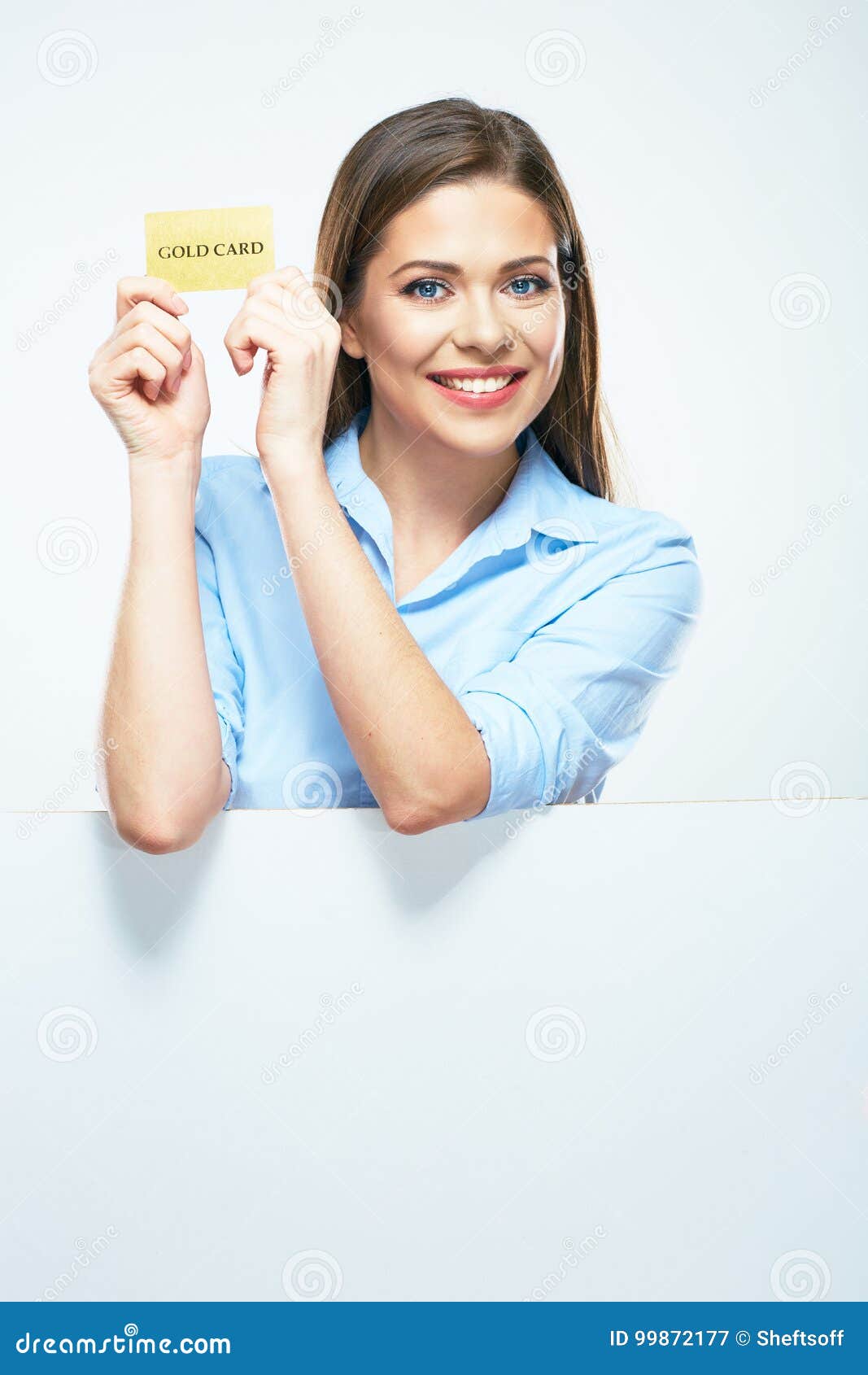 Woman Show Credit Card. Portrait Smiling Business Woman Stock Image ... Woman Show Credit Card. Portrait Smiling Business Woman Stock Image ...