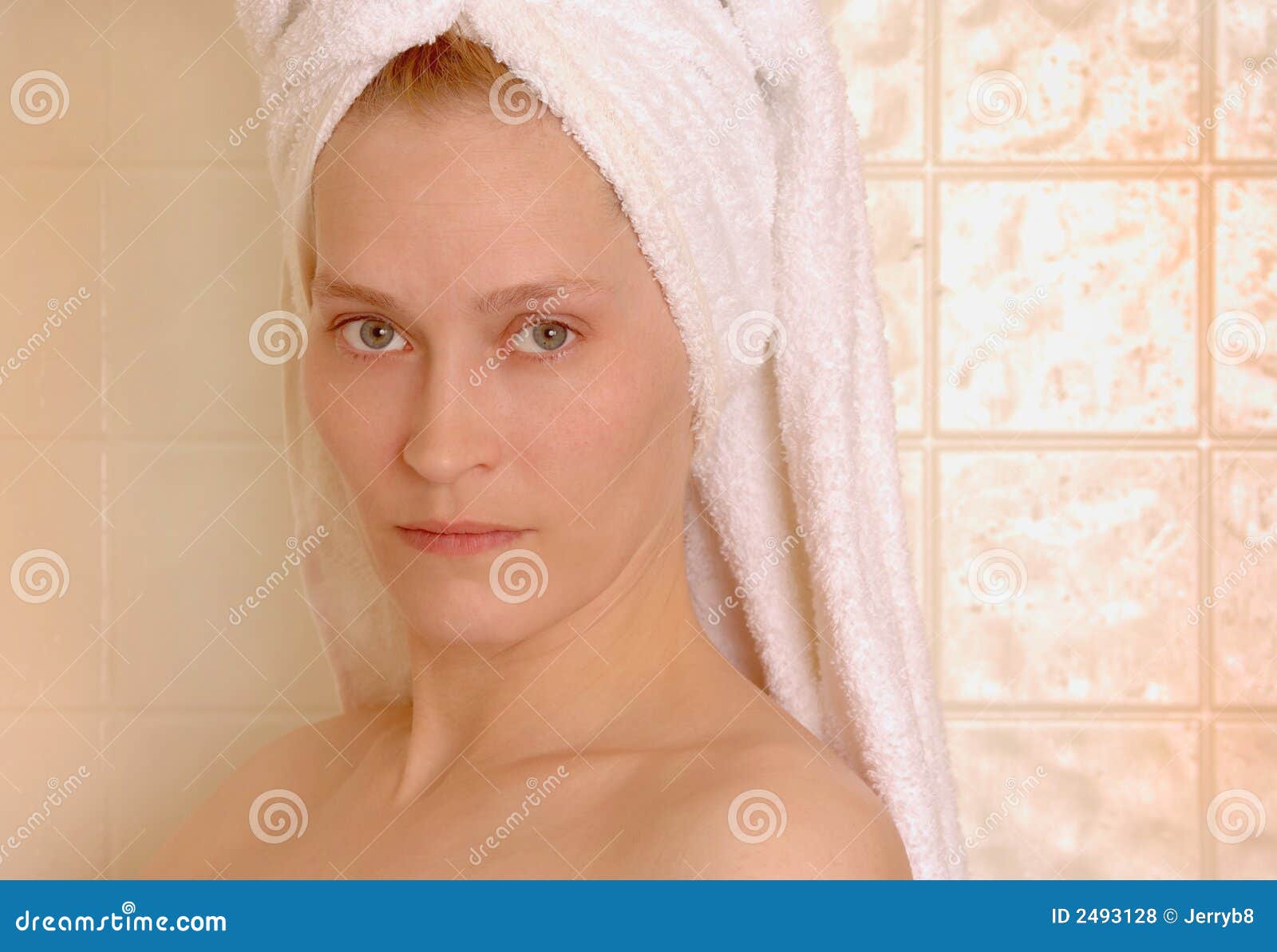 Woman after shower stock photo. Image of shower, girl - 2493128