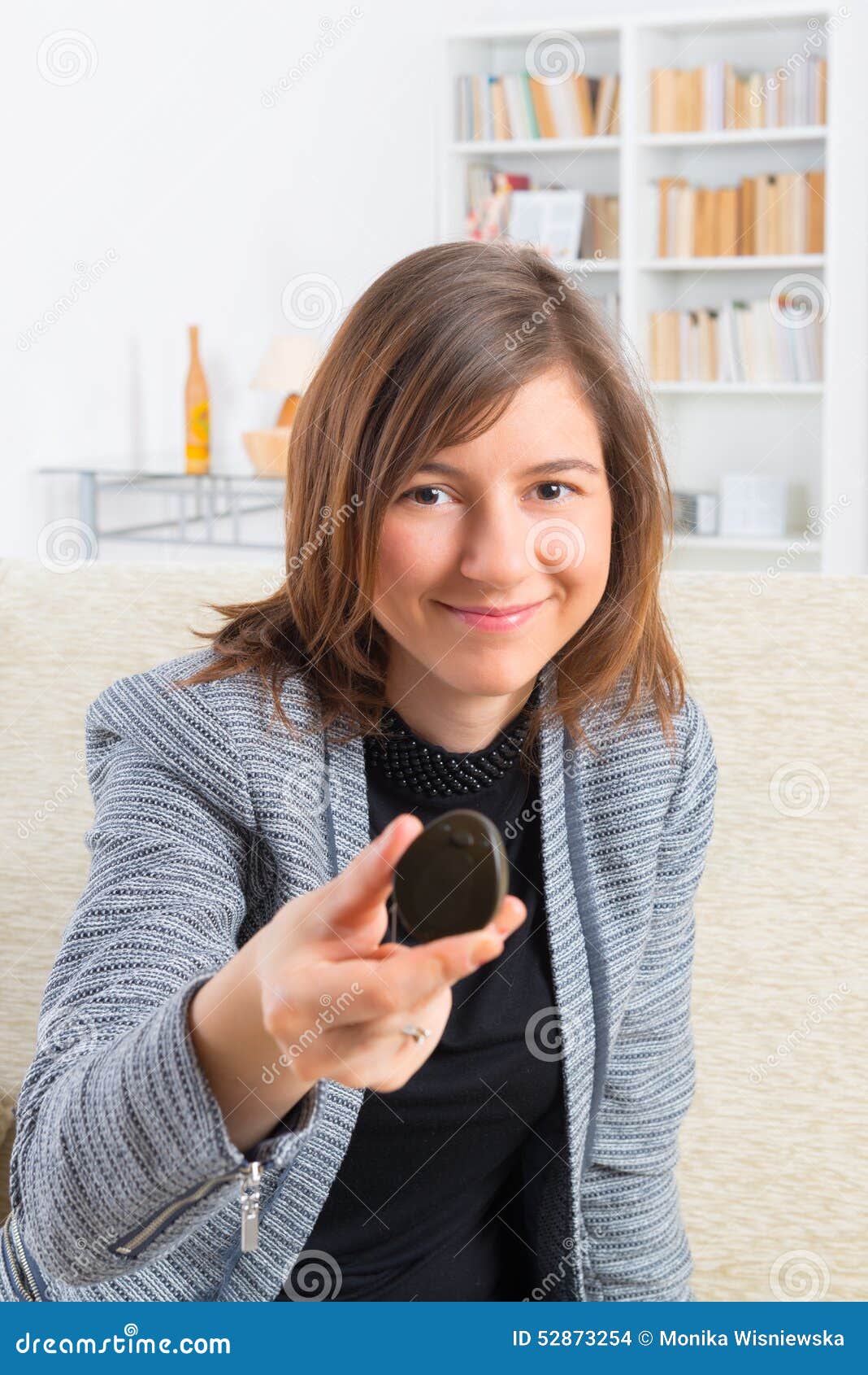 Woman Showing Cochlear Implant Stock Photo - Image of digital, medical ...