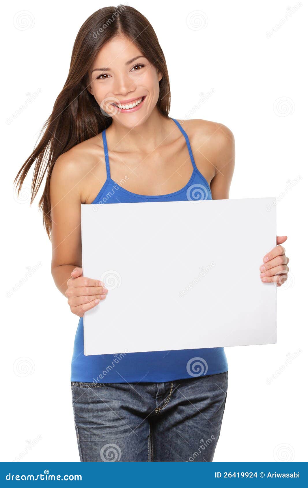 Woman showing sign stock photo. Image of brunette, cheerful - 26419924