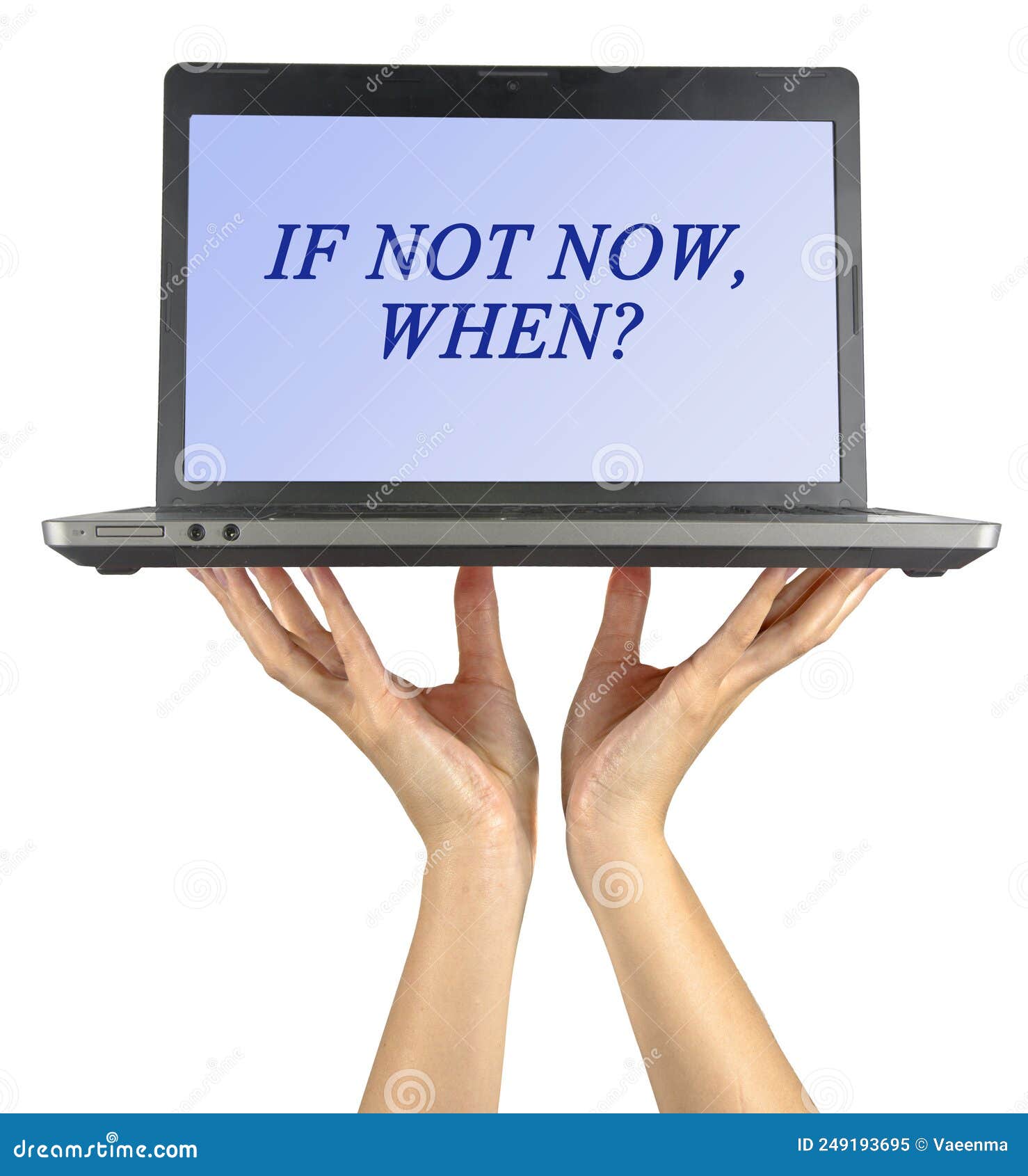 Showing slogan on notebook stock image. Image of slogan - 249193695