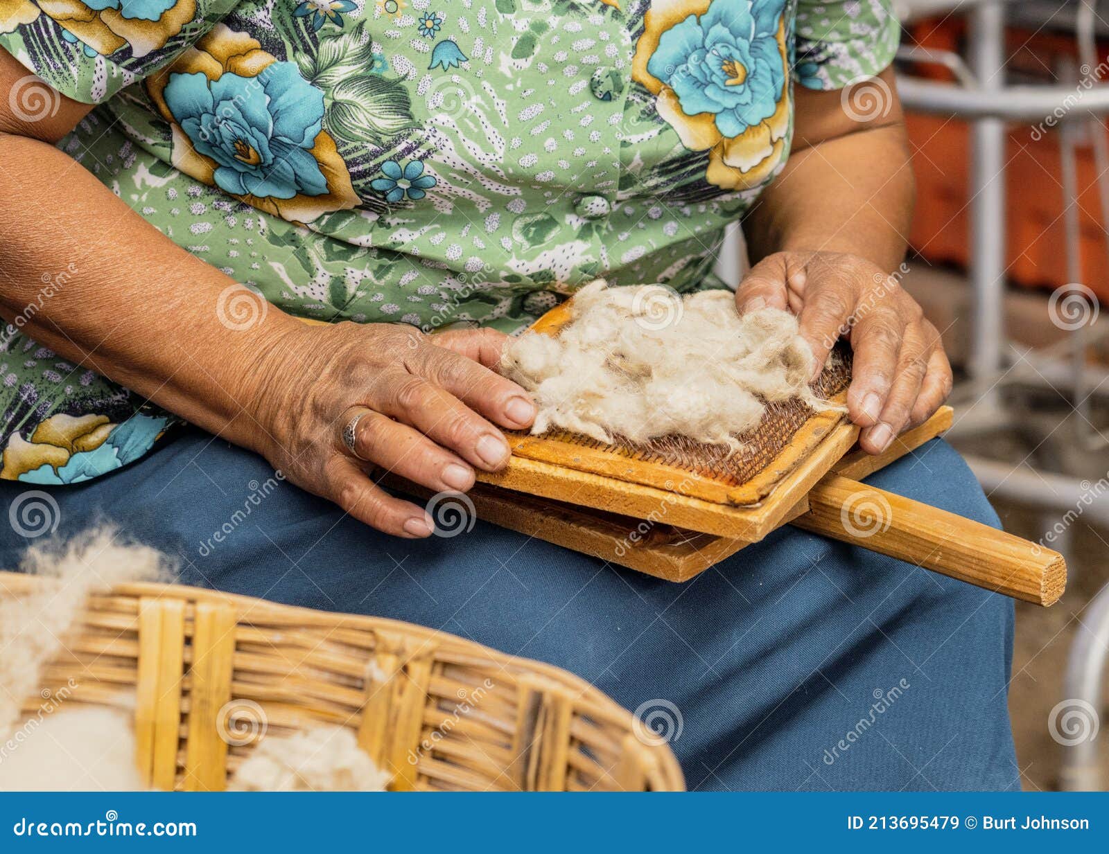 Woman Shows How To Card Wool Editorial Stock Image - Image of ancient ...