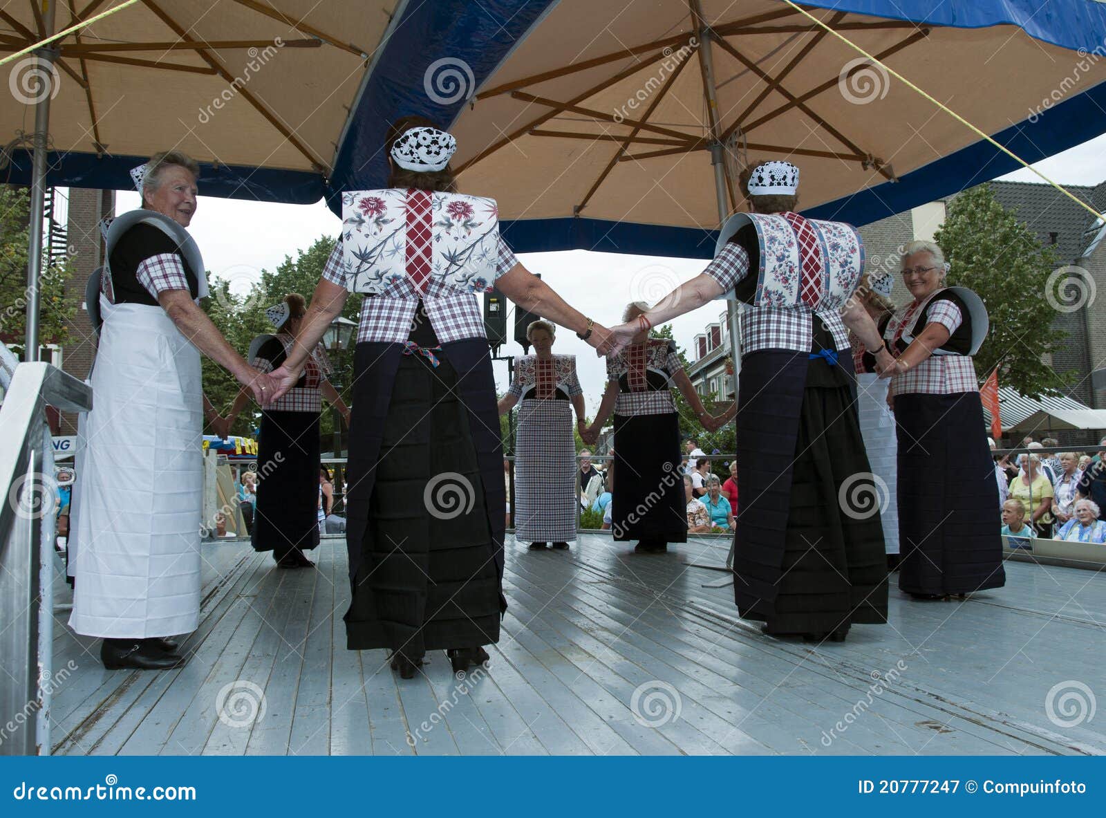 Woman Shows Original Dutch Dance In Costume Editorial Photo ...