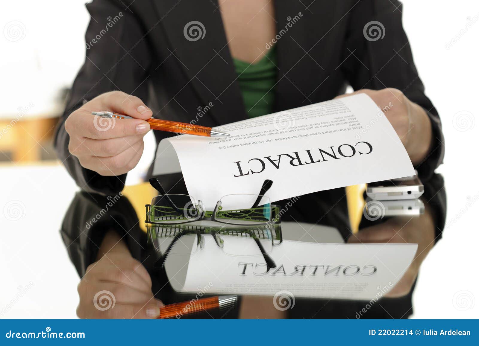 Woman signing contract stock photo. Image of female, success - 22022214