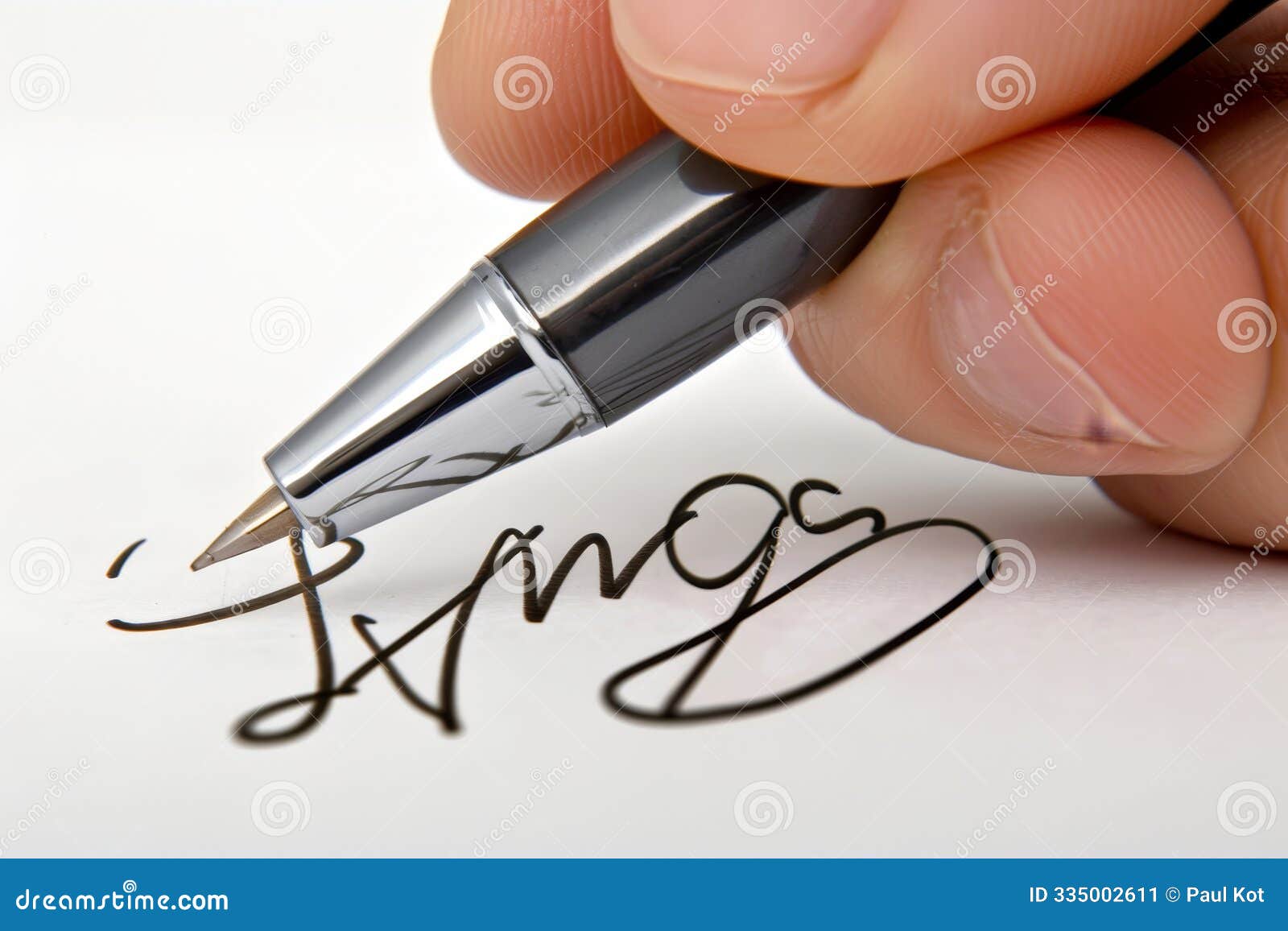 Woman Signing Document a Symbol of Agreement, Commitment, and ...