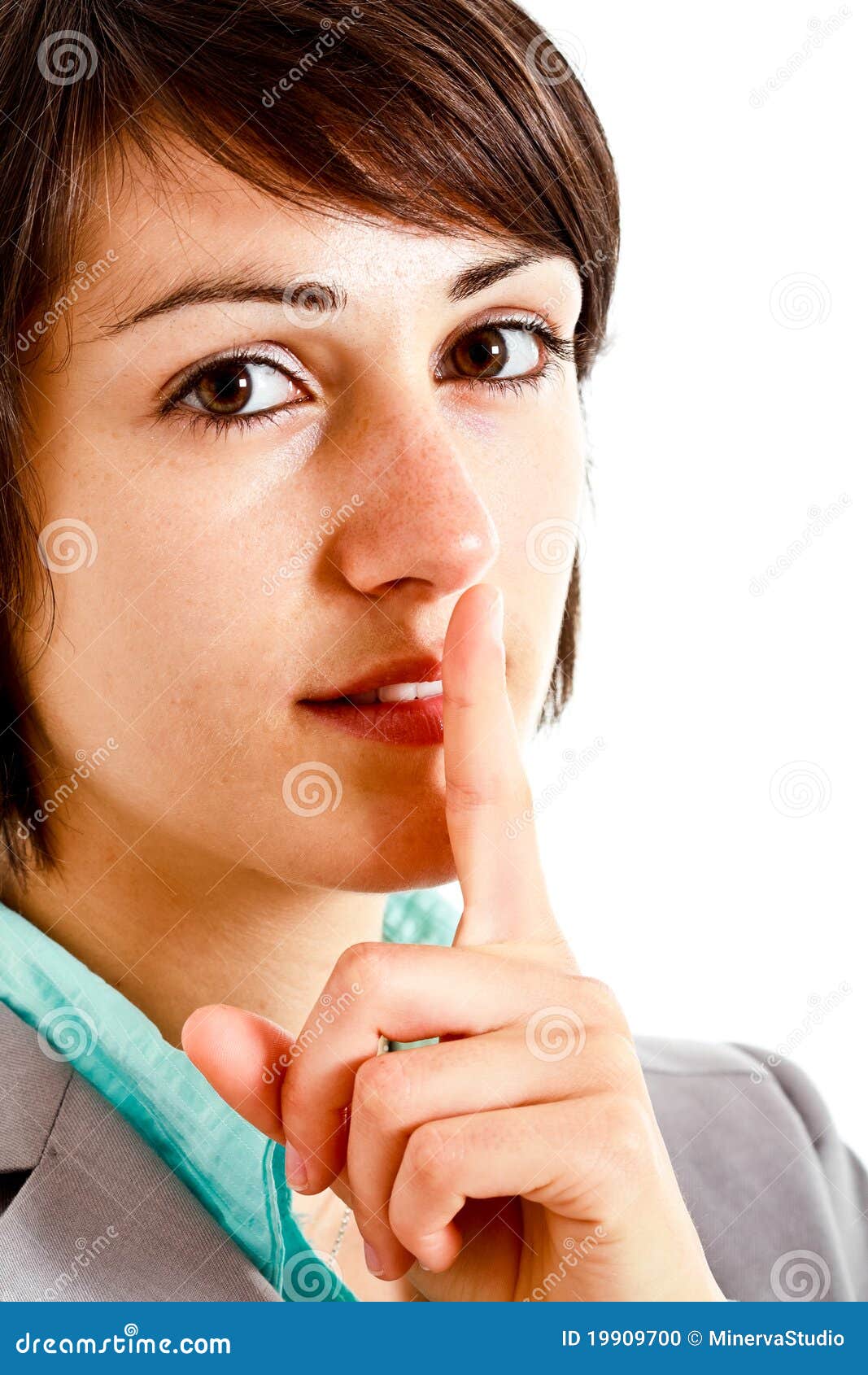 Woman silence stock photo. Image of speechless, young - 19909700