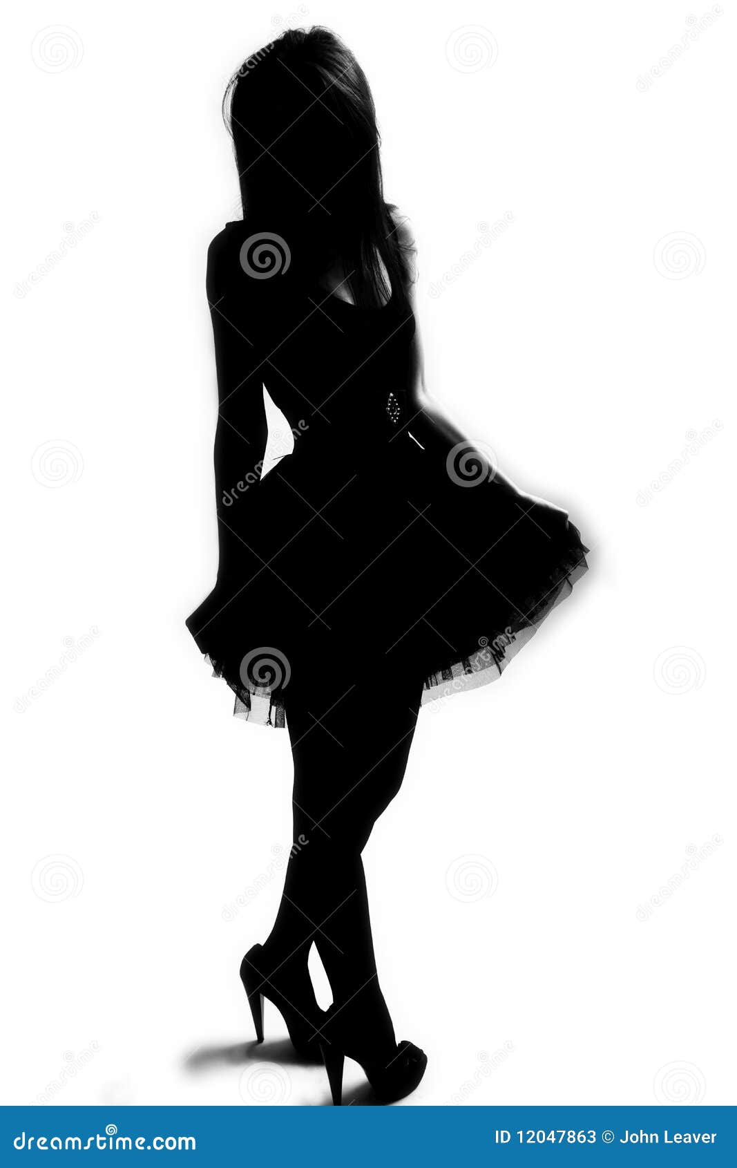 Woman silhouette stock illustration. Illustration of female - 12047863