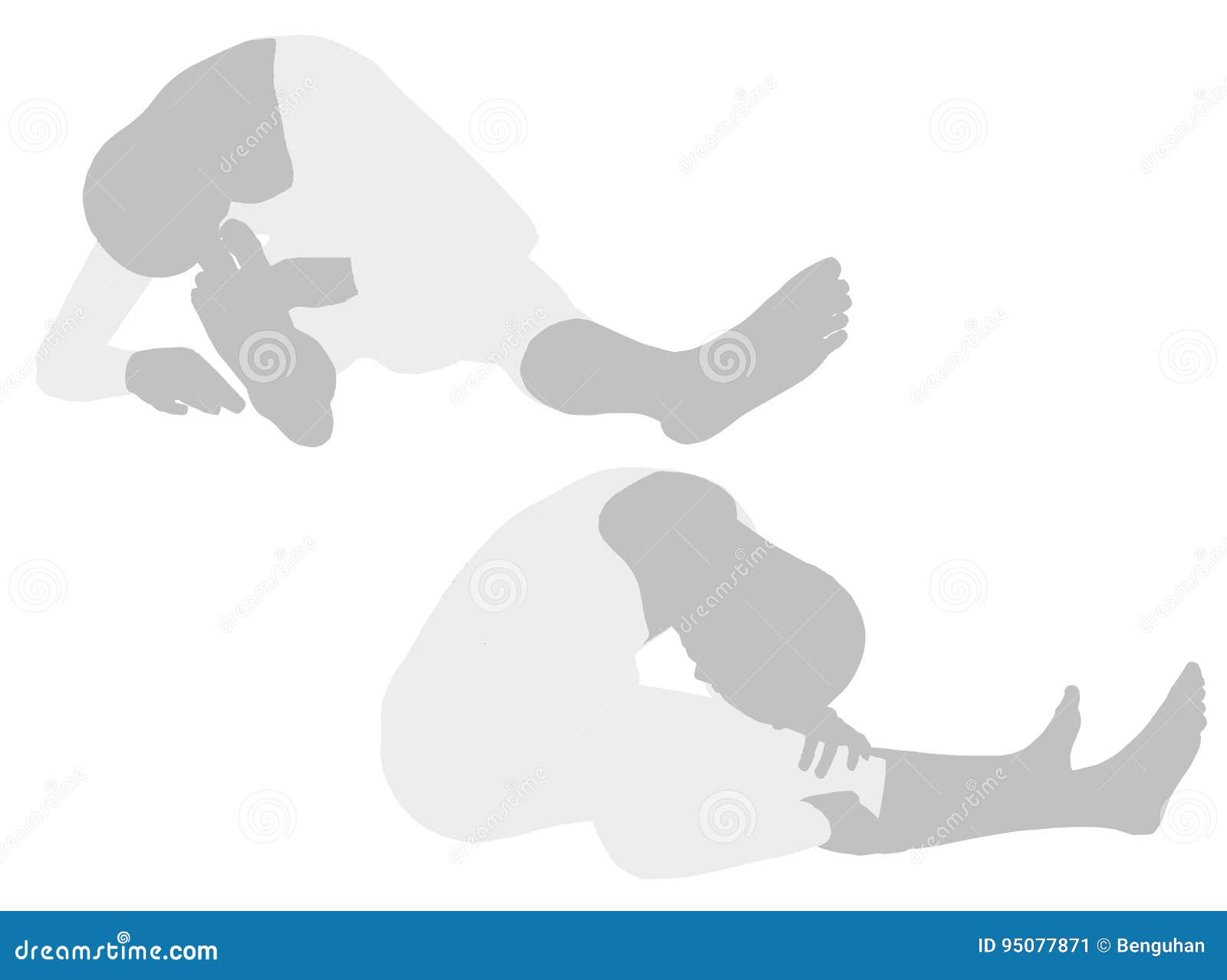 Woman Silhouette in Sagging Right Pose Stock Vector - Illustration of ...
