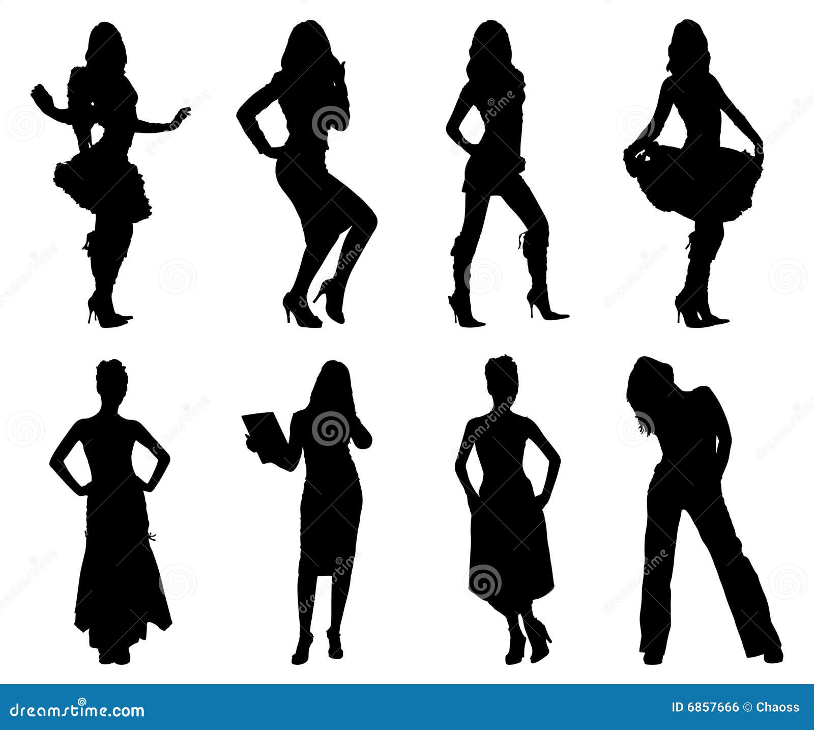 Woman Silhouettes Royalty Free Stock Image - Image: 6857666