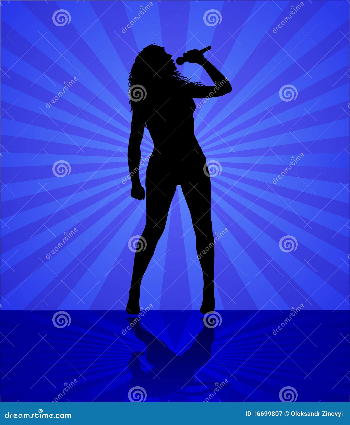 Woman Singer. Vocalists Musical Performance, Girl Stands In Red Dress ...