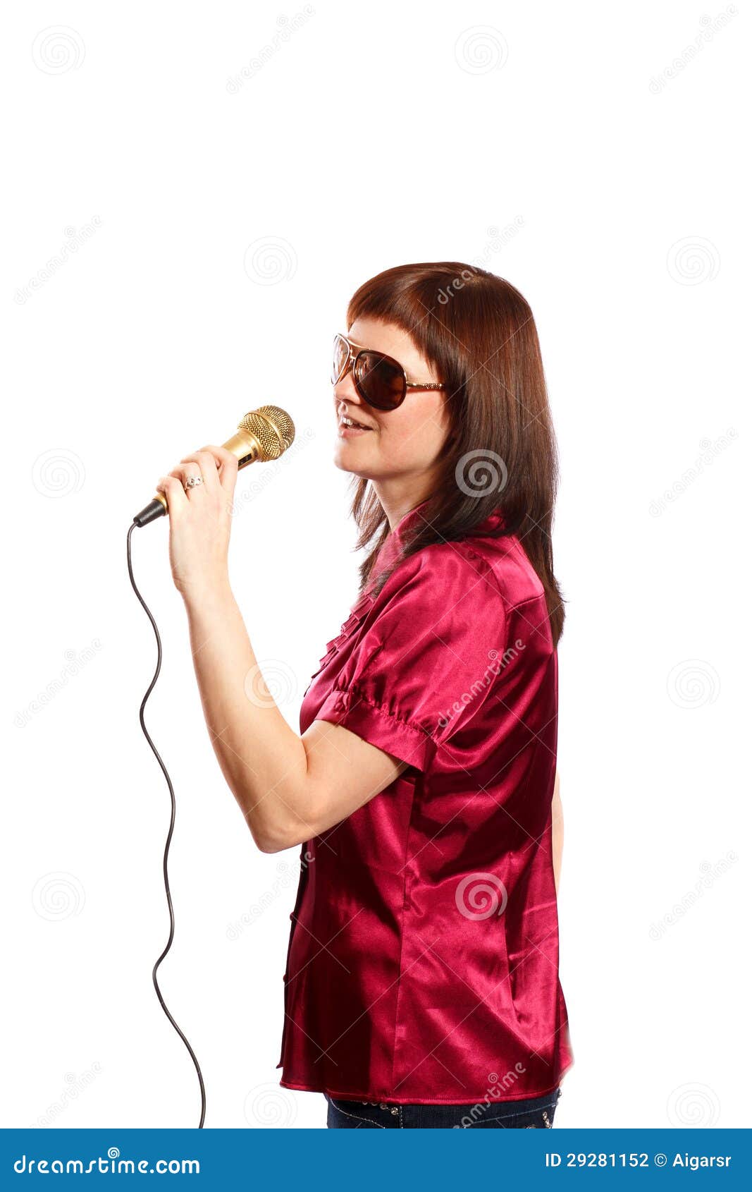 Woman singing stock photo. Image of singer, adult, modern - 29281152