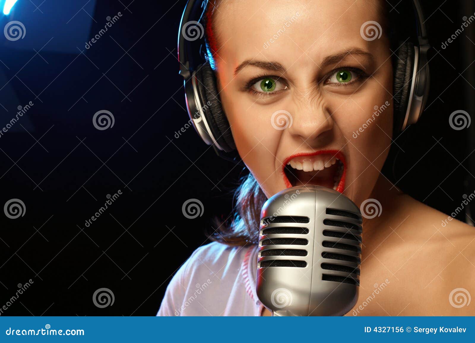 Woman Singing stock photo. Image of musician, hobby, singing - 4327156