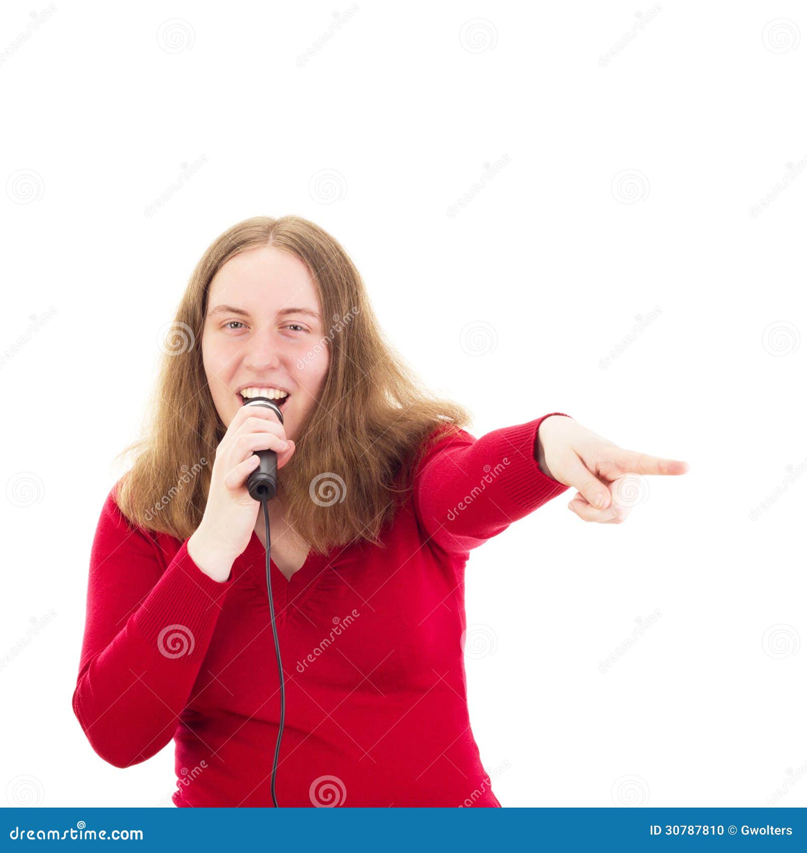 Woman singing and dancing stock photo. Image of concert - 30787810